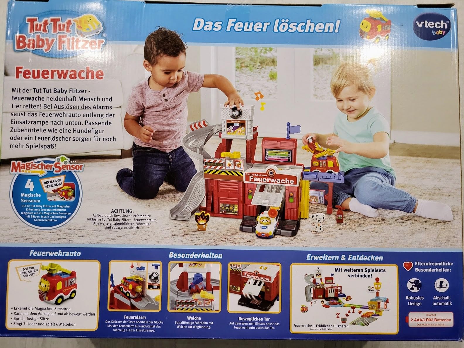 VTech Tut Tut Baby Flitzer - Feuerwache – Interaktives Feuerwehr ...