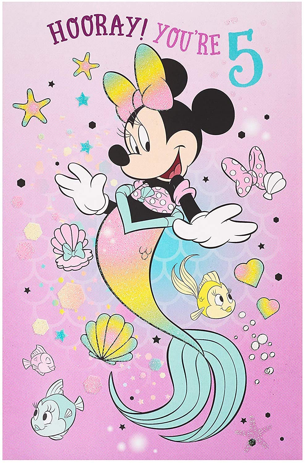 Buy 5th Birthday Card - Birthday Card Aged 5 - Minnie Mouse Birthday ...
