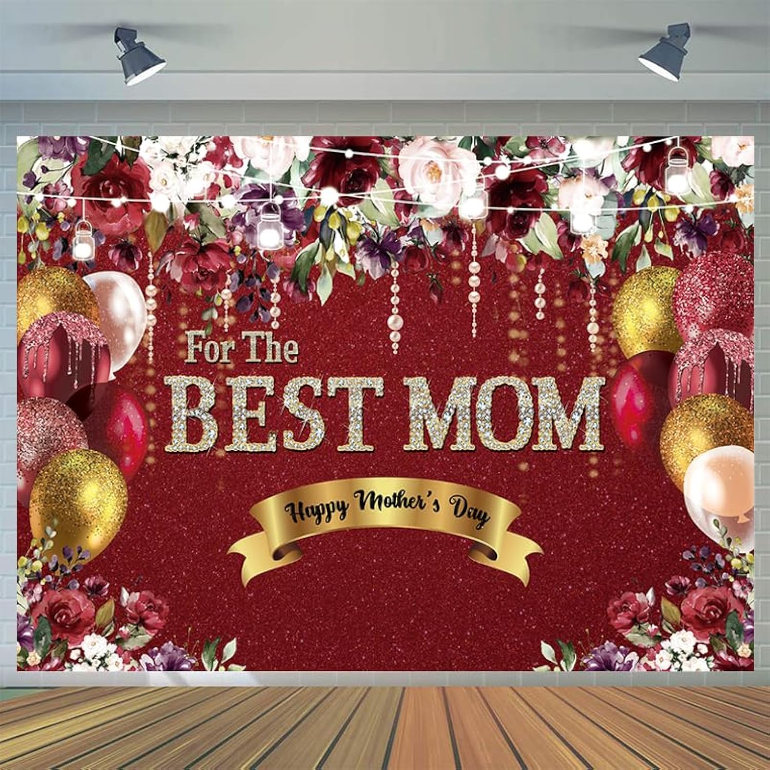 Amazon.com: CYLYH 10X8FT Happy Mother's Day Backdrop Mother's Day ...