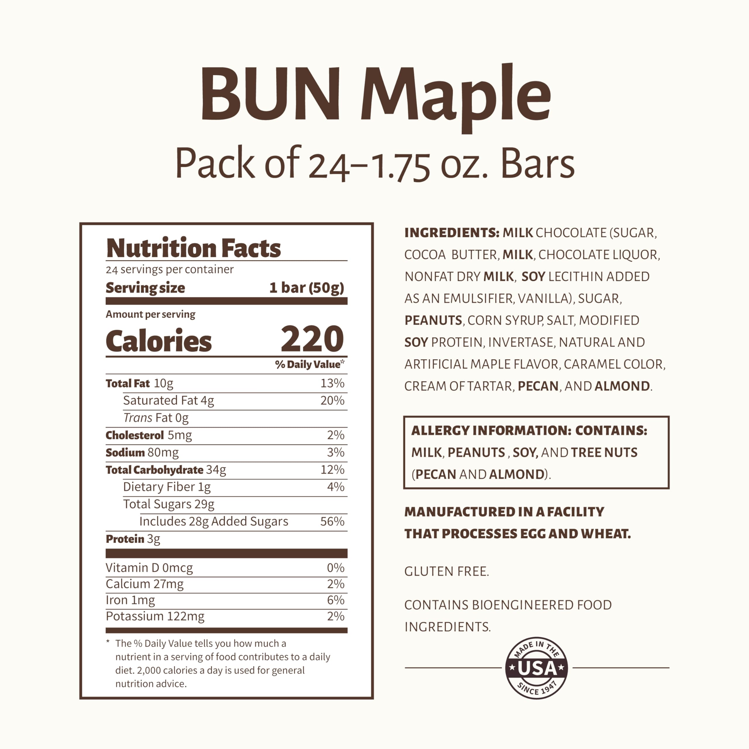 Snapklik.com : Pearsons Maple BUN Cluster Bar Roasted Peanuts