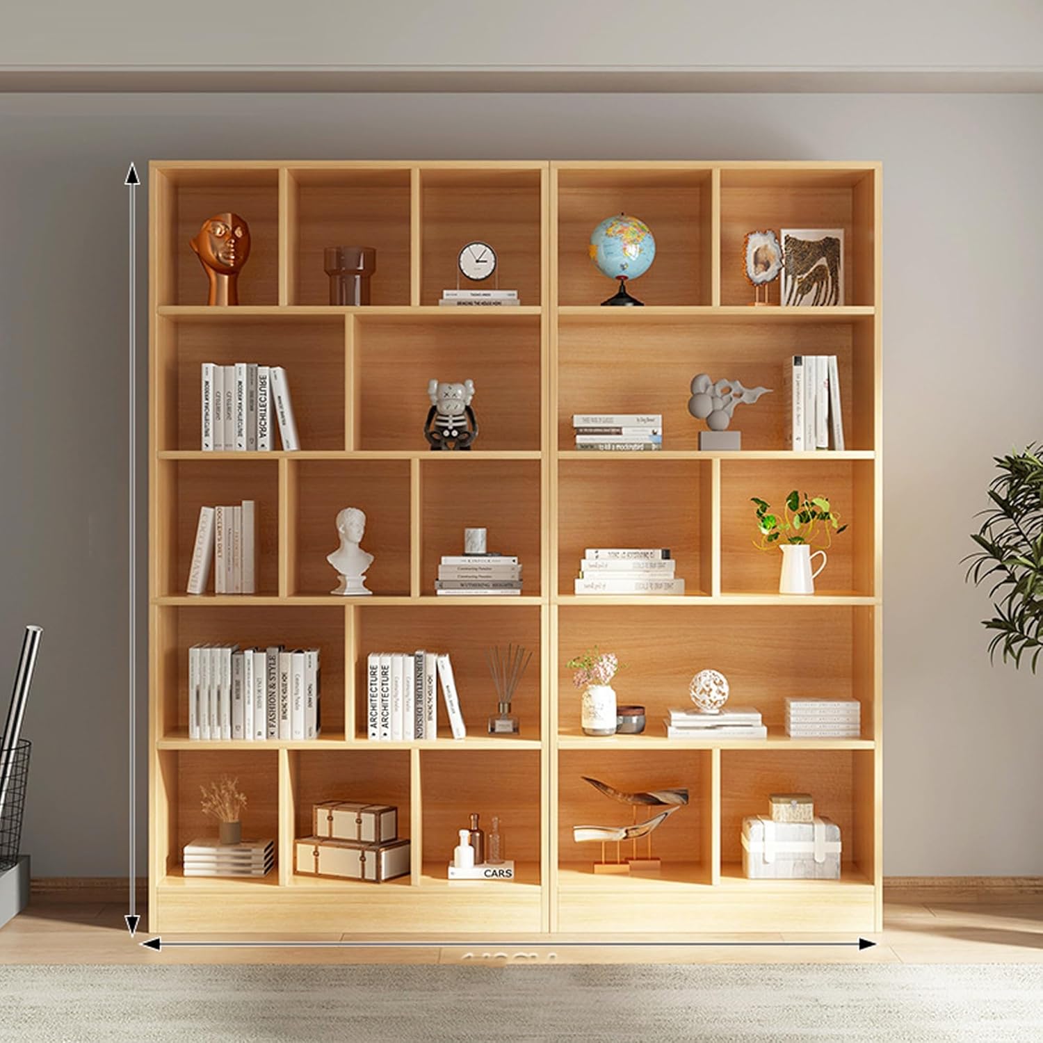 Amazon.com: FUKEFUZ Book Shelf Set with High Storage Capacity ...