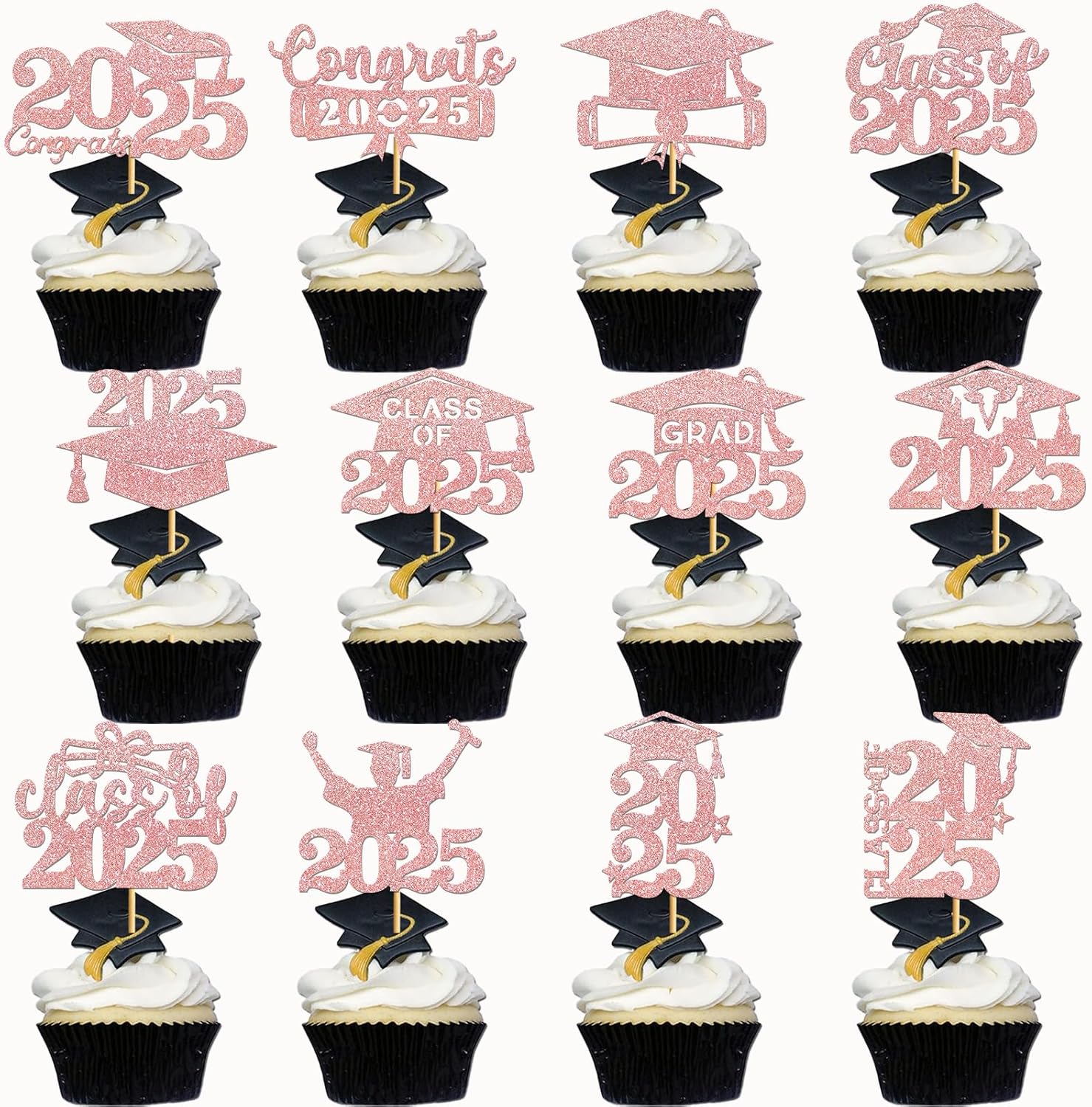 Graduation Cupcake Toppers 2025 Graduation Botswana | Ubuy