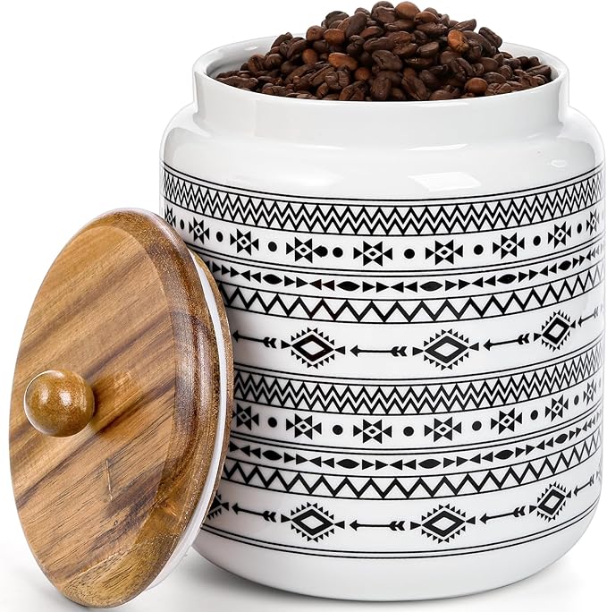 Amazon.com: Hedume Kitchen Canister, Ceramic Large Food Storage Jar ...