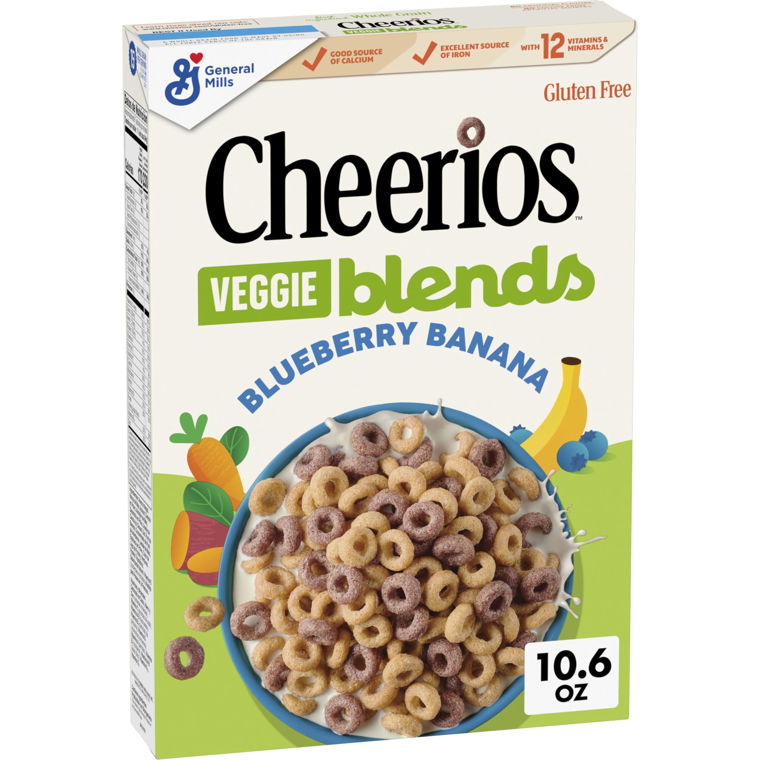 Snapklik.com : Cheerios Veggie Blends Breakfast Cereal, Blueberry ...