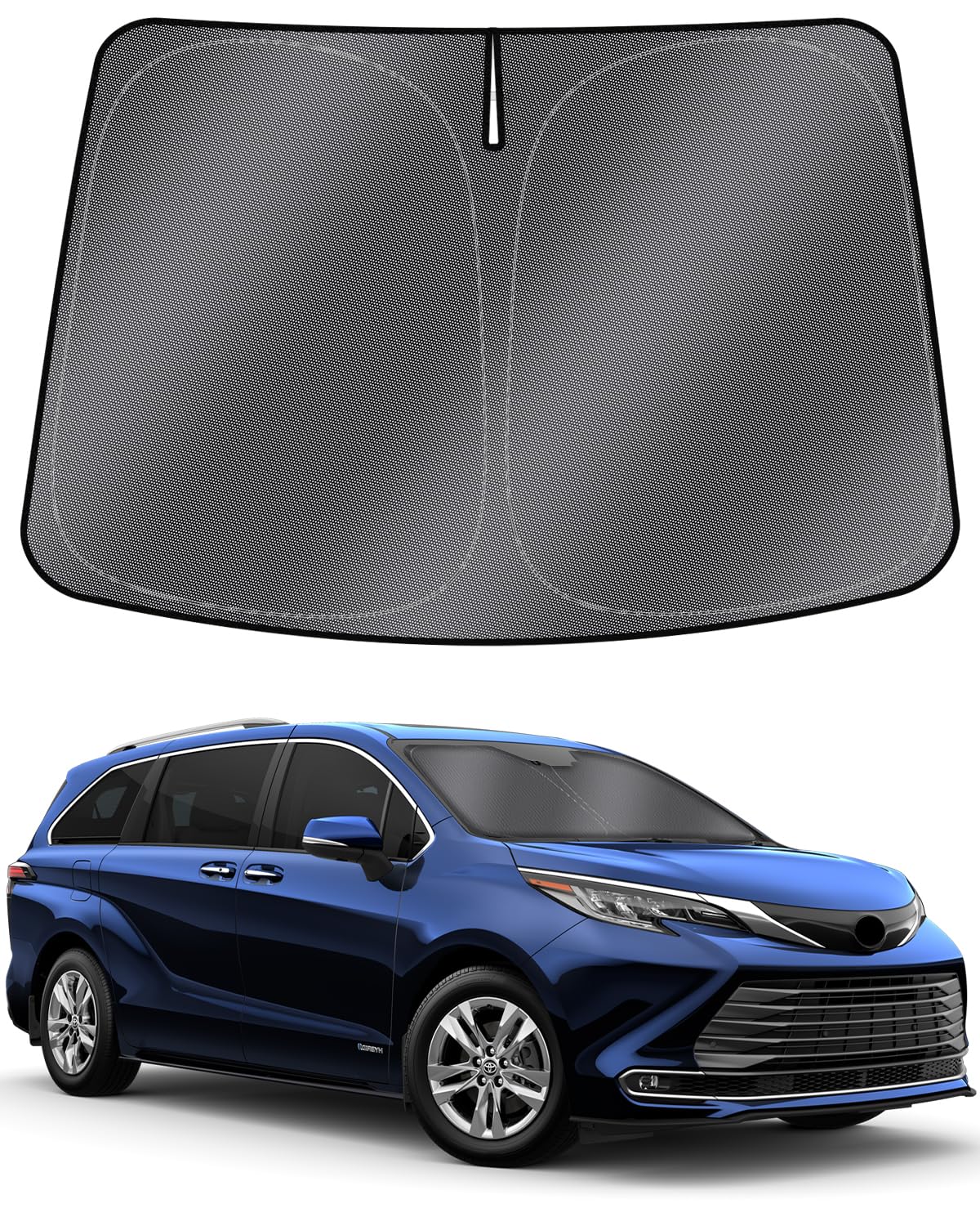 Amazon.com: Mixsuper Liner Windshield Sun Shade for Toyota Sienna 2021 ...