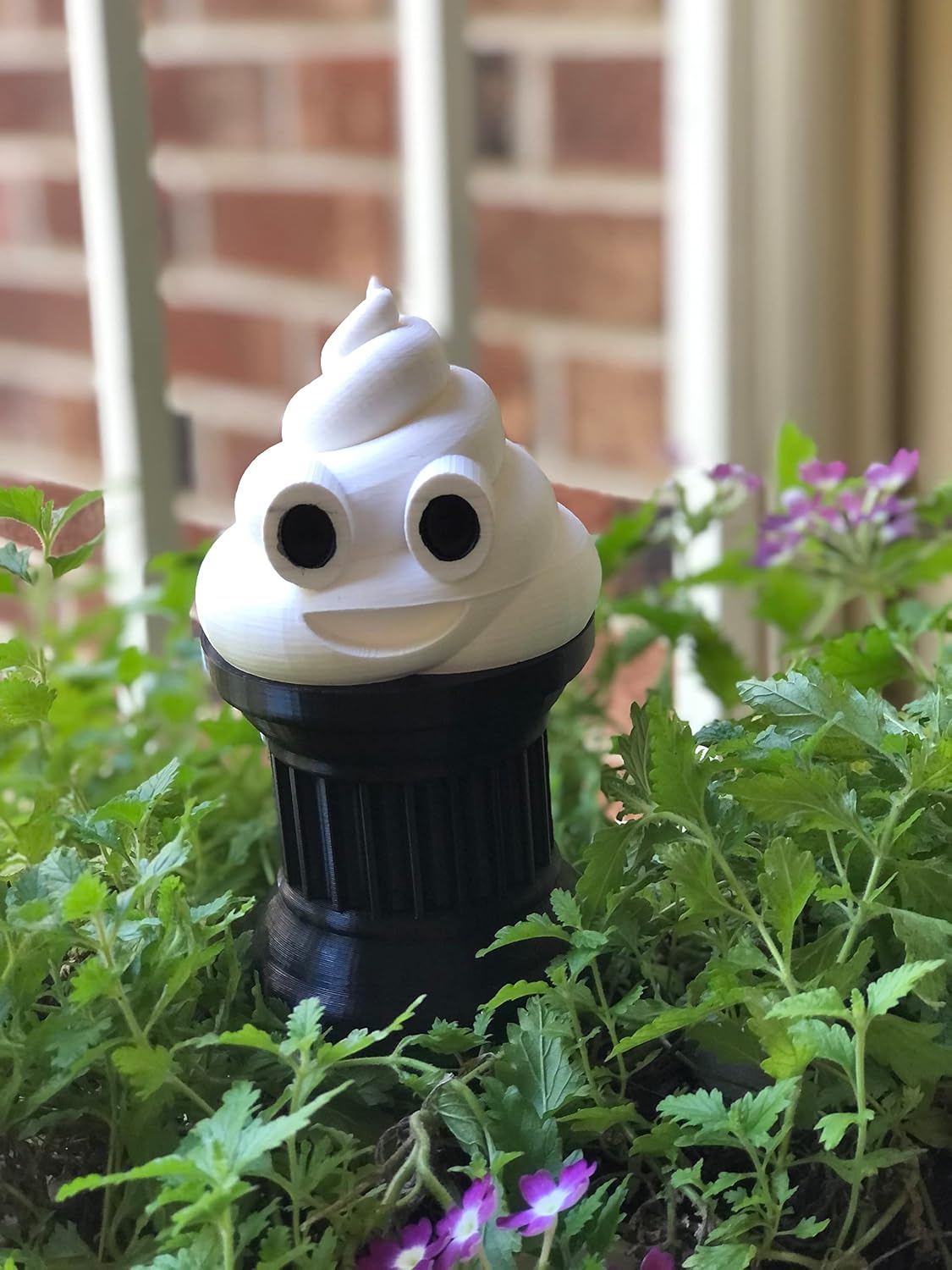 Amazon.com: Znet3D Poop Emoji Trophy - 6" inches Tall on a Black Pillar ...