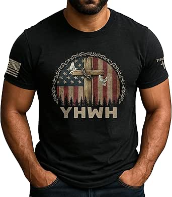 YHWH Shirt, Cross Shirt for Men, Christian Shirts for Men, Religious ...