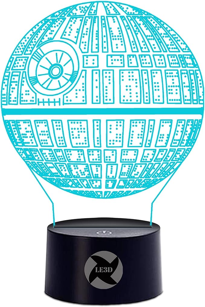 3D Optical Illusion Night Light - 7 LED Color Changing Lamp - Cool Soft ...