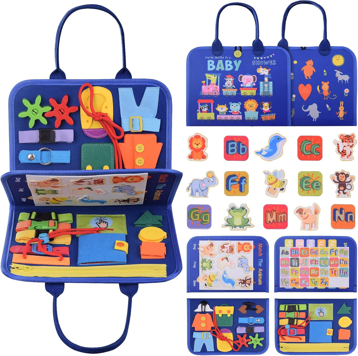 Amazon.com: yecanoya Busy Board,Montessori Sensory Toys for 1 2 3 4 ...