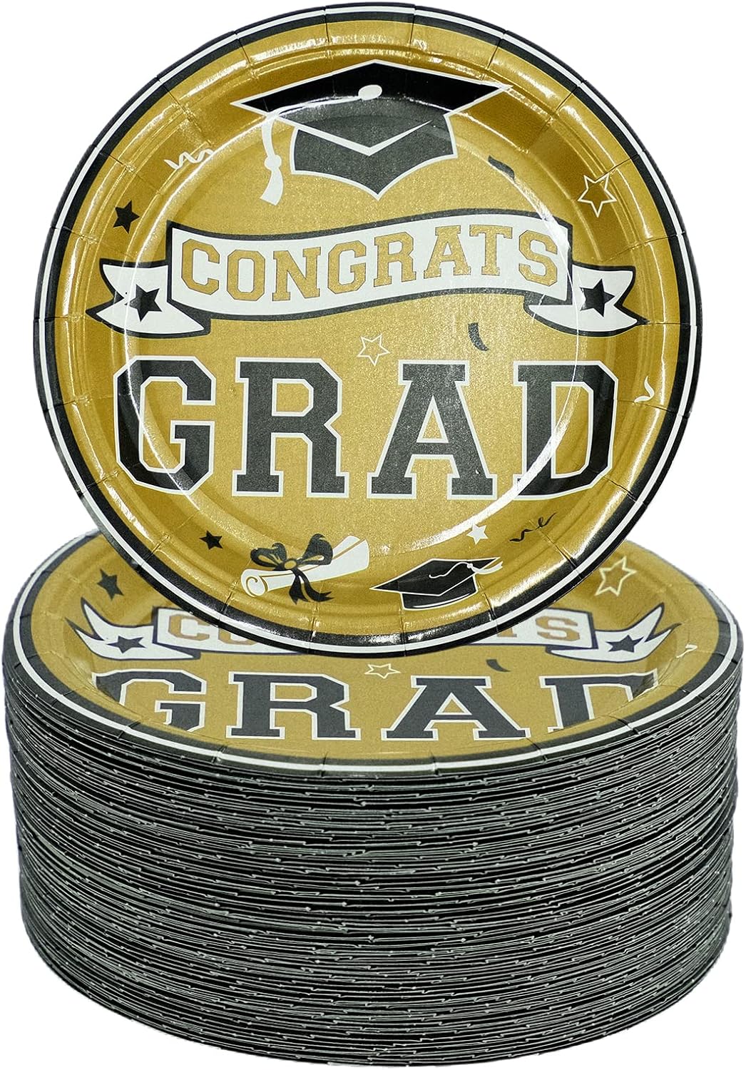 100 Pcs Class of 2023 Graduation Plates Set - Disposable Paper Plates ...
