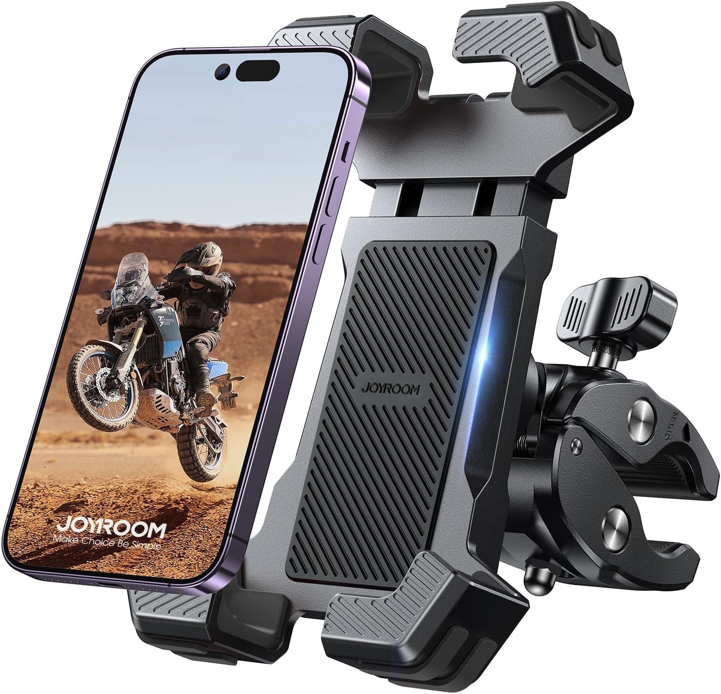 Amazon.com: JOYROOM Motorcycle Phone Mount, [Fastest Visualize Lock ...