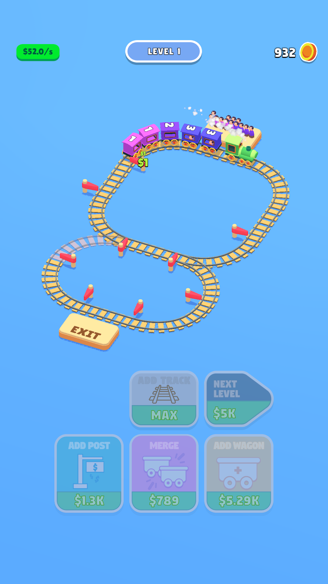 Idle Train Tycoon ASMR: Train Merger & Model Railways Simulator - App ...