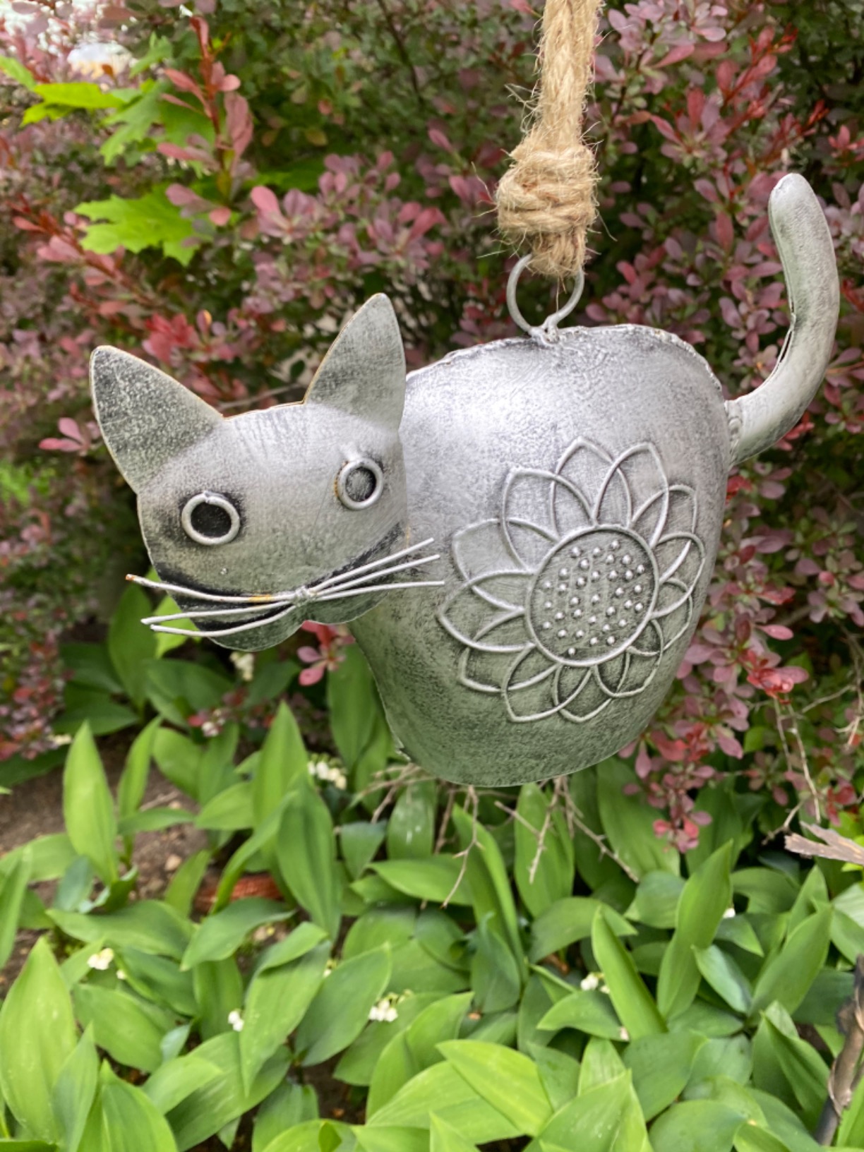 Amazon.com : Wind & Weather Outdoor Metal Cat Bell : Patio, Lawn & Garden