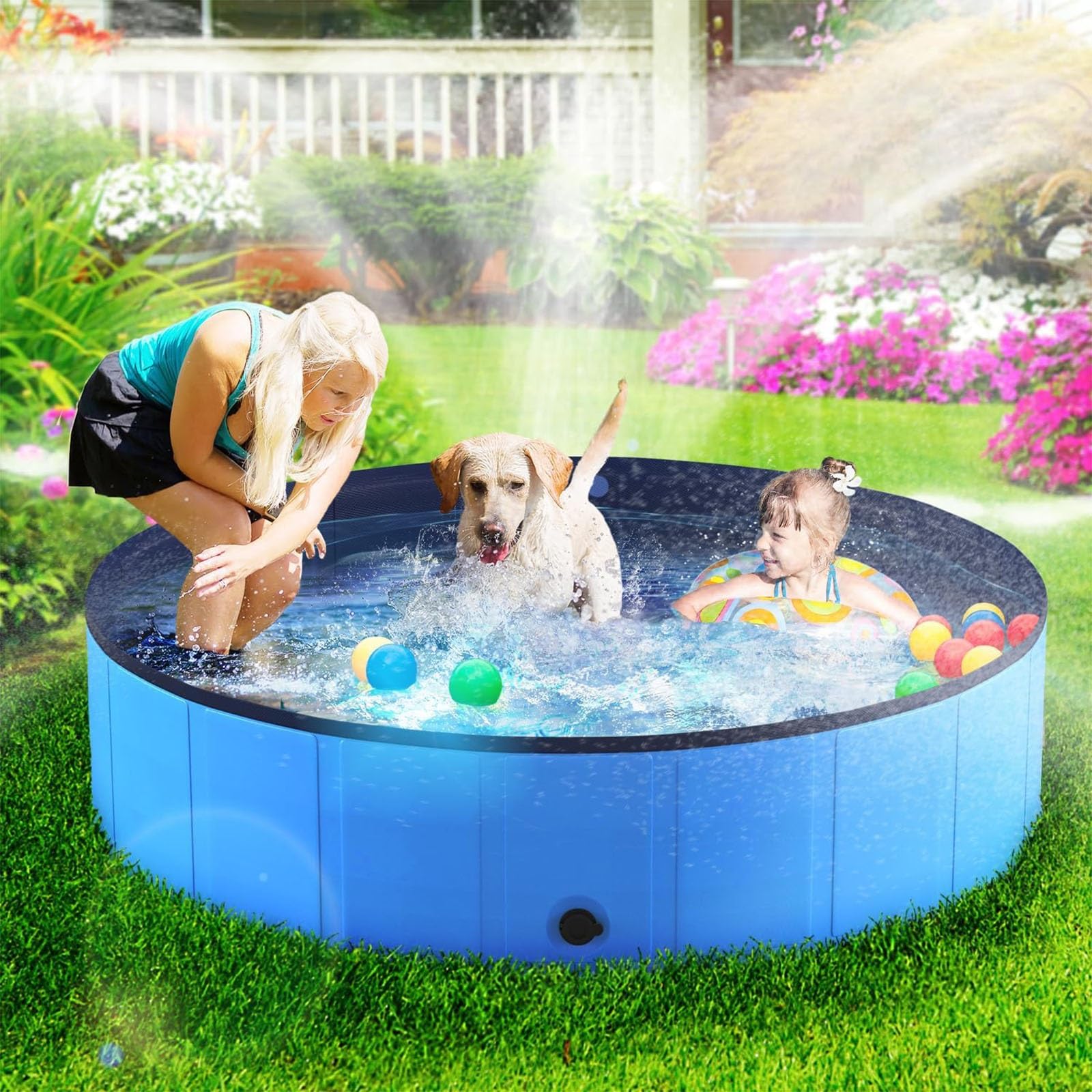 Dog Whelping Pen Foldable Whelping Box And Dog Pool, Portable Pool For ...