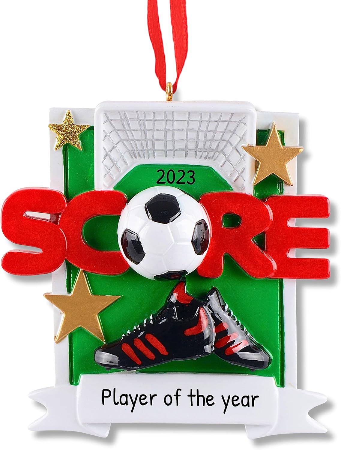 Amazon.com: 3D Score Soccer Ornaments for Christmas Tree - Personalized ...