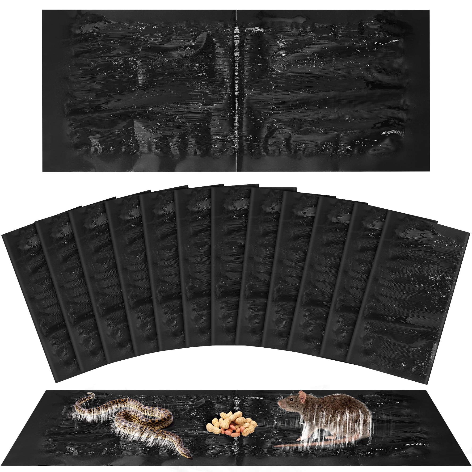 Amazon.com : 12 Pack Glue Mouse Traps Indoor for Home - Large Bulk Rat ...