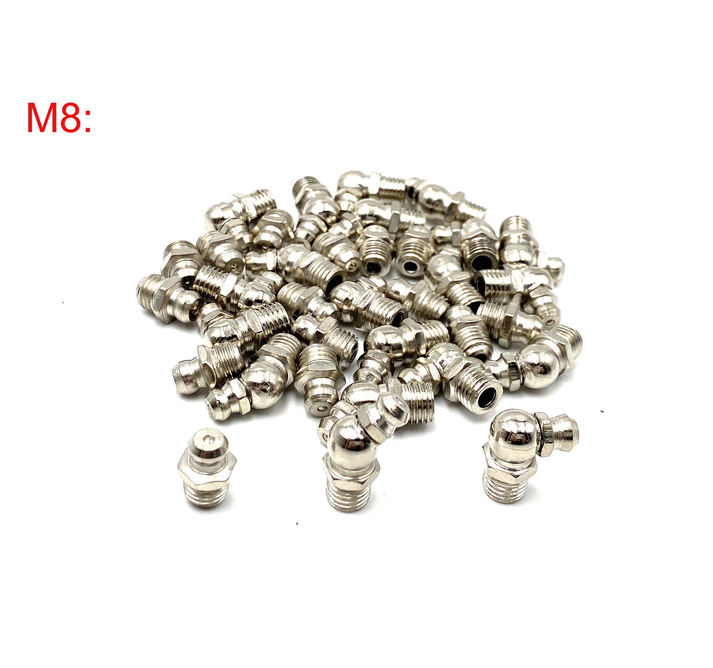 Snapklik.com : 80Pcs Grease Fittings,M6 M8 M10 Grease Zerk Fittings ...