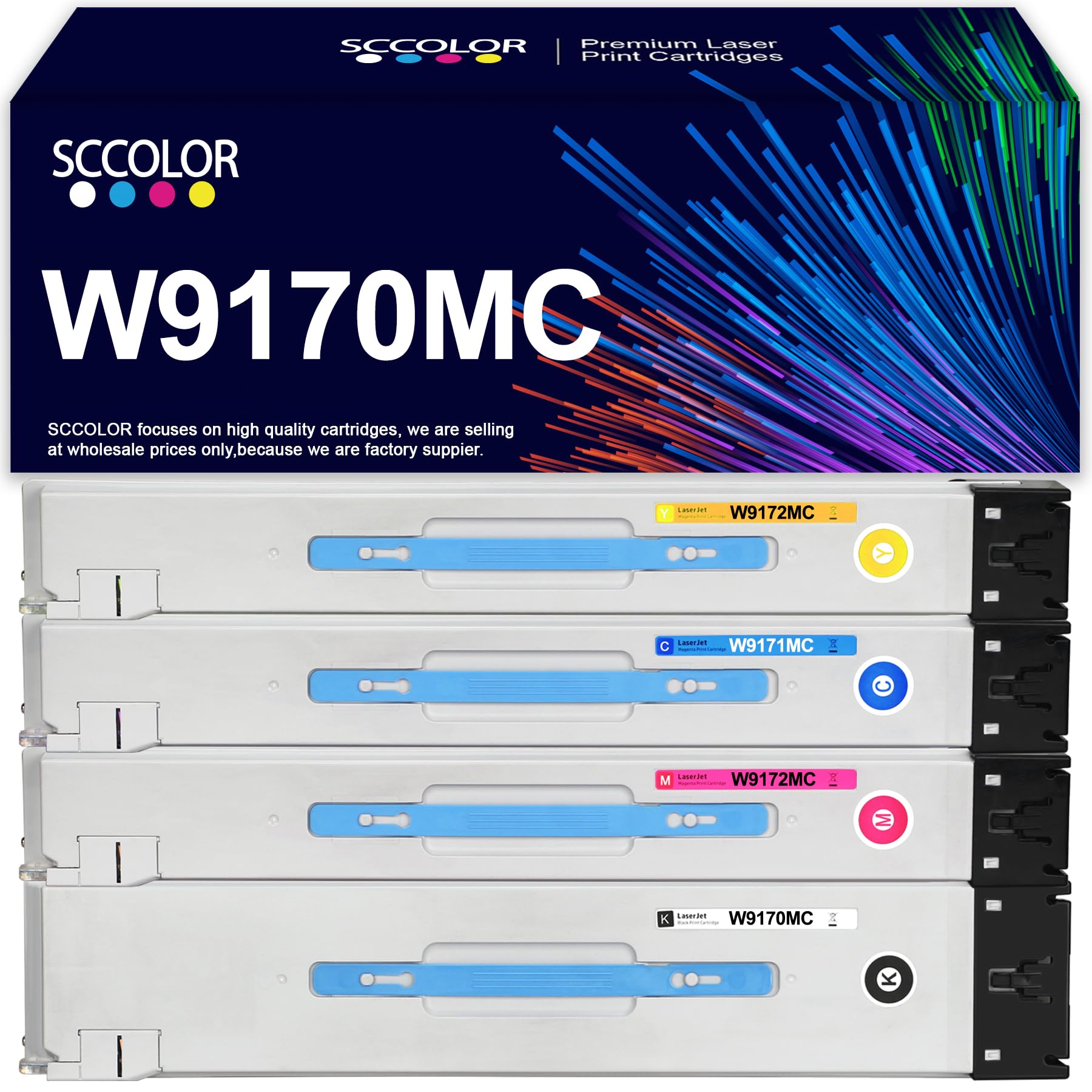 Amazon.com: W9170MC Toner Cartridge Compatible W9170MC W9171MC W9172MC ...