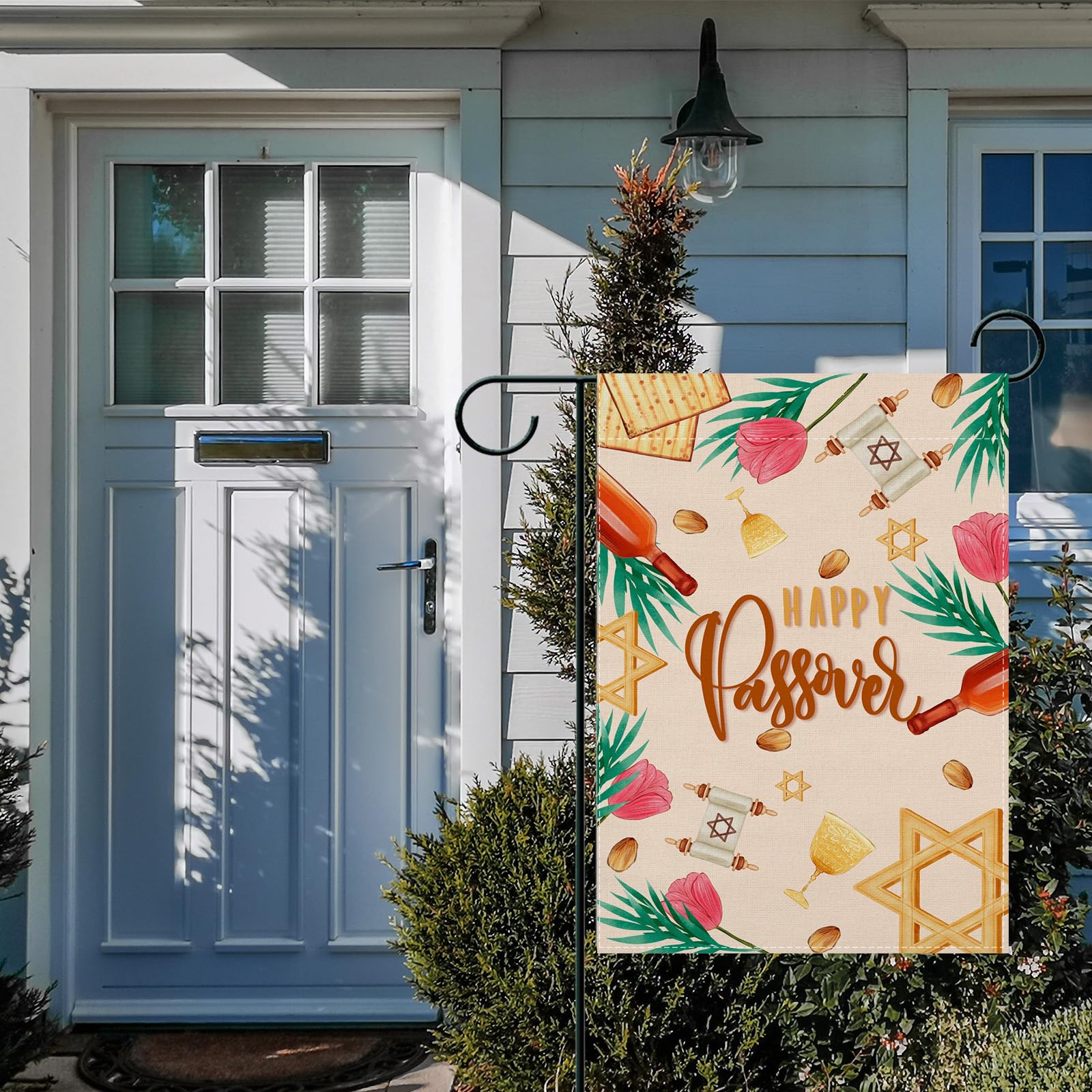 Snapklik.com : Linen Passover Garden Flag 12.518 Passover Yard Sign ...