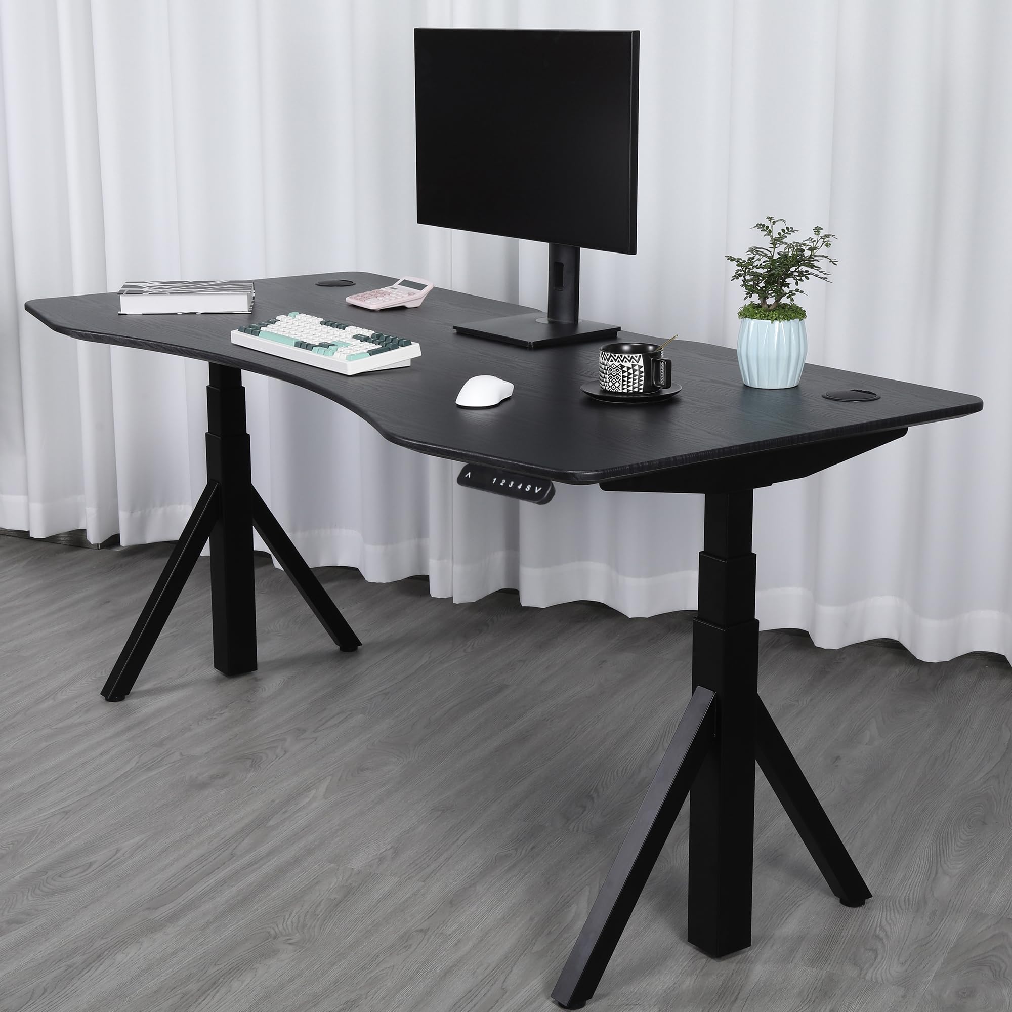 Amazon.com: ApexDesk Quattro Series 60" Electric Adjustable Standing ...