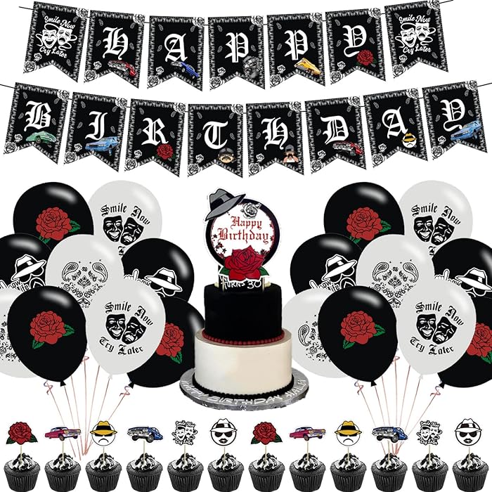 Buy Cholo Lowrider Birthday Party Decorations, Bundle of 35 Early 2000s ...