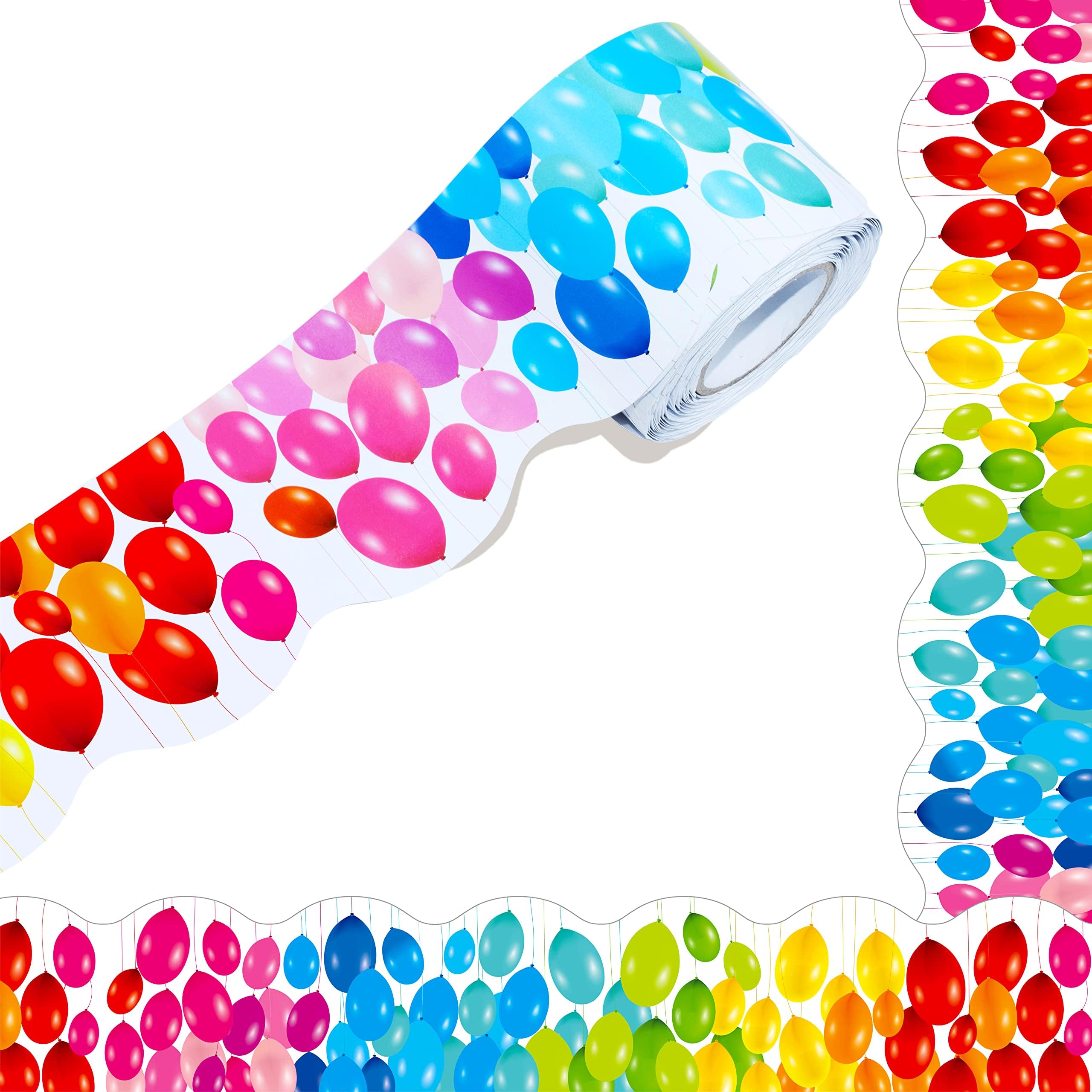 Amazon.com: 240 Pcs 236ft Holiday Bulletin Board Borders Colorful ...