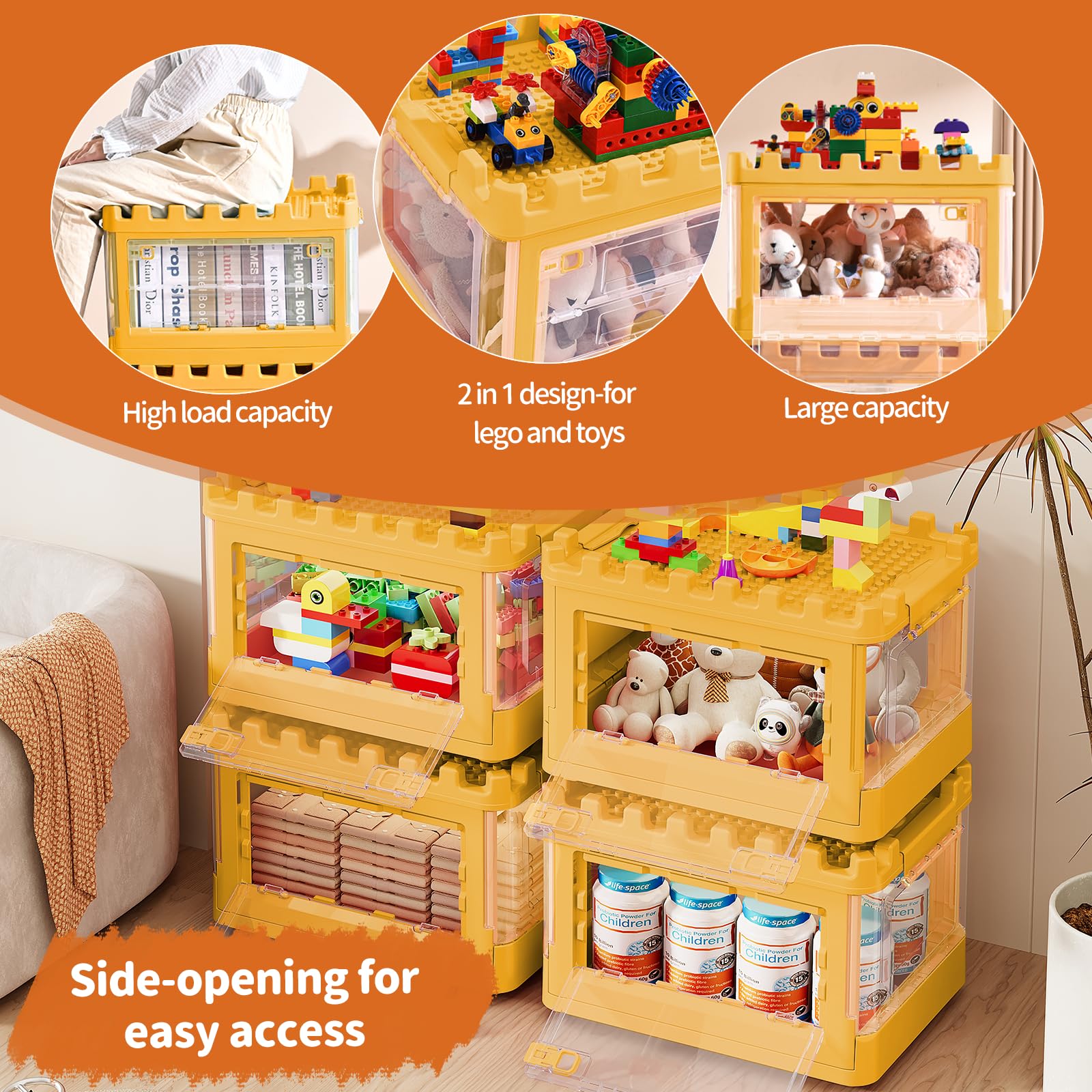 Snapklik.com : Lego Duplo Storage Collapsible Storage Box For Lego ...