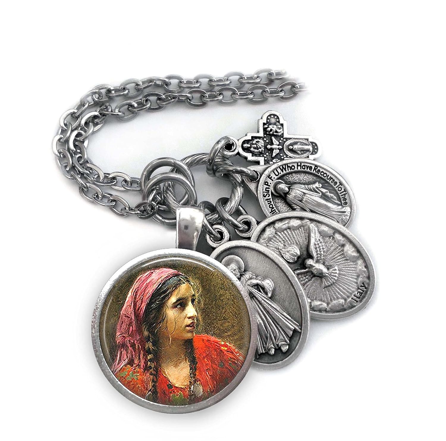 Amazon.com: St. Sara La Kali Keychain, Necklace or Clip, Patron Saint ...