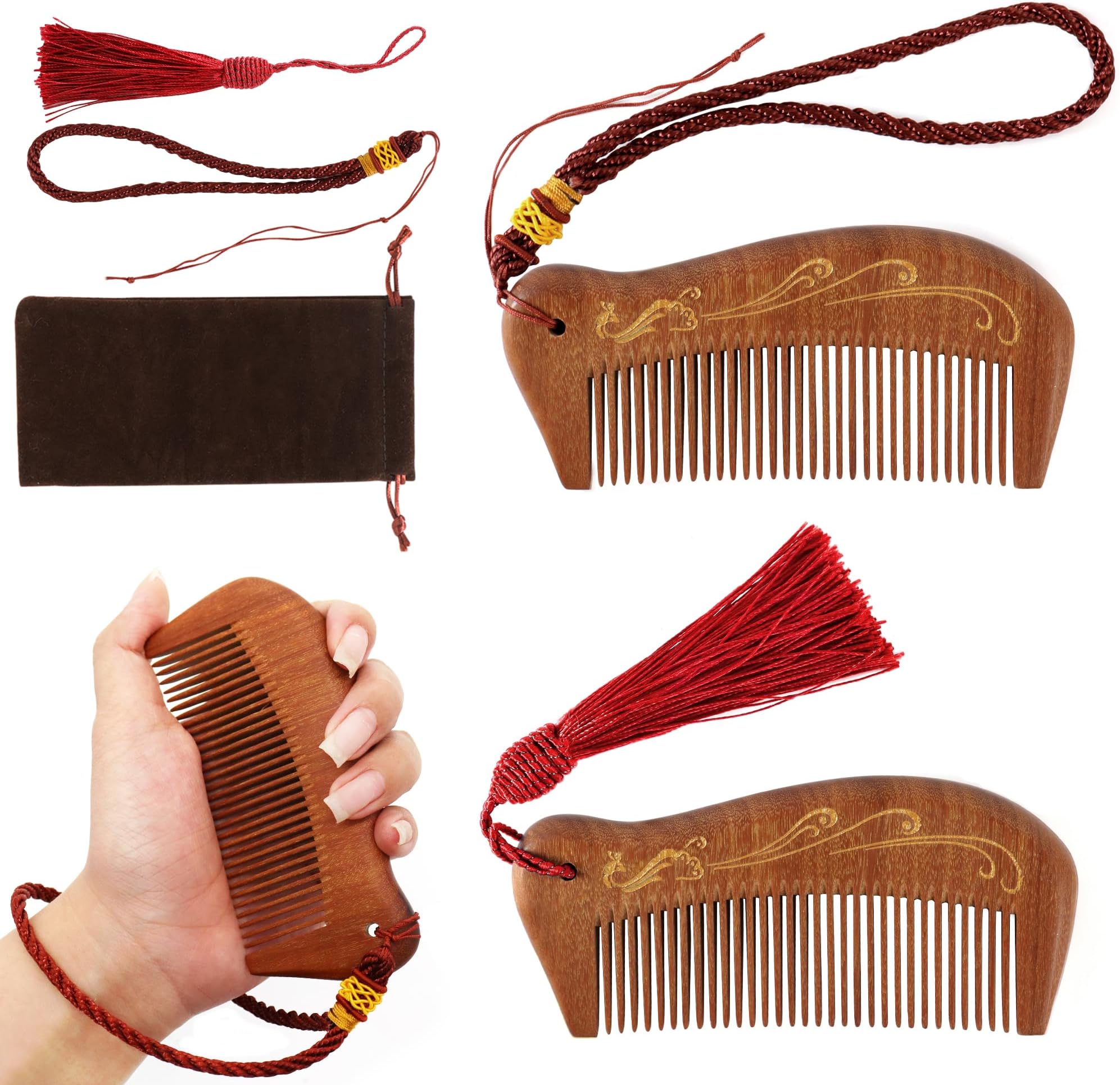 Amazon.com : Handmade 100% Natural Neem Wood Labor and Delivery Comb ...