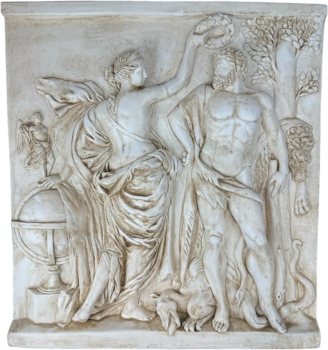 Amazon.com: Hercules Crowned by Glory Wall Decor Plaque Relief Greek ...