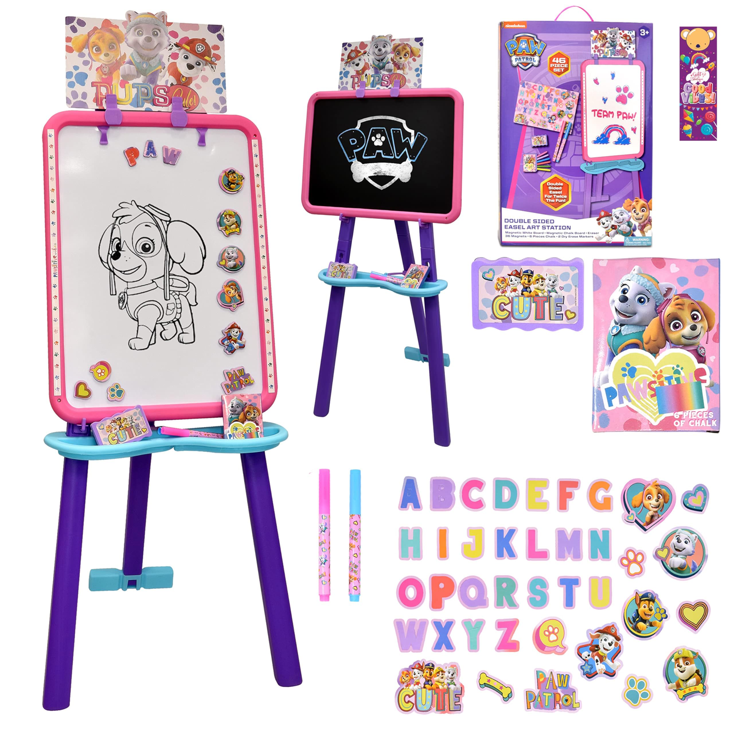 Amazon.com: Paw Patrol Standing Art Easel for Kids, Toddler Drawing Dry ...