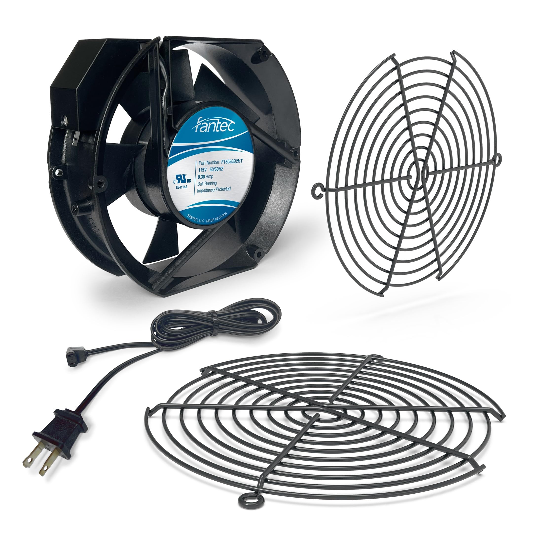 Amazon.com: GARDTEC CAB901, 120V Axial AC Fan, 172mm x 150mm x 51 mm, High-Speed Big Airflow ...