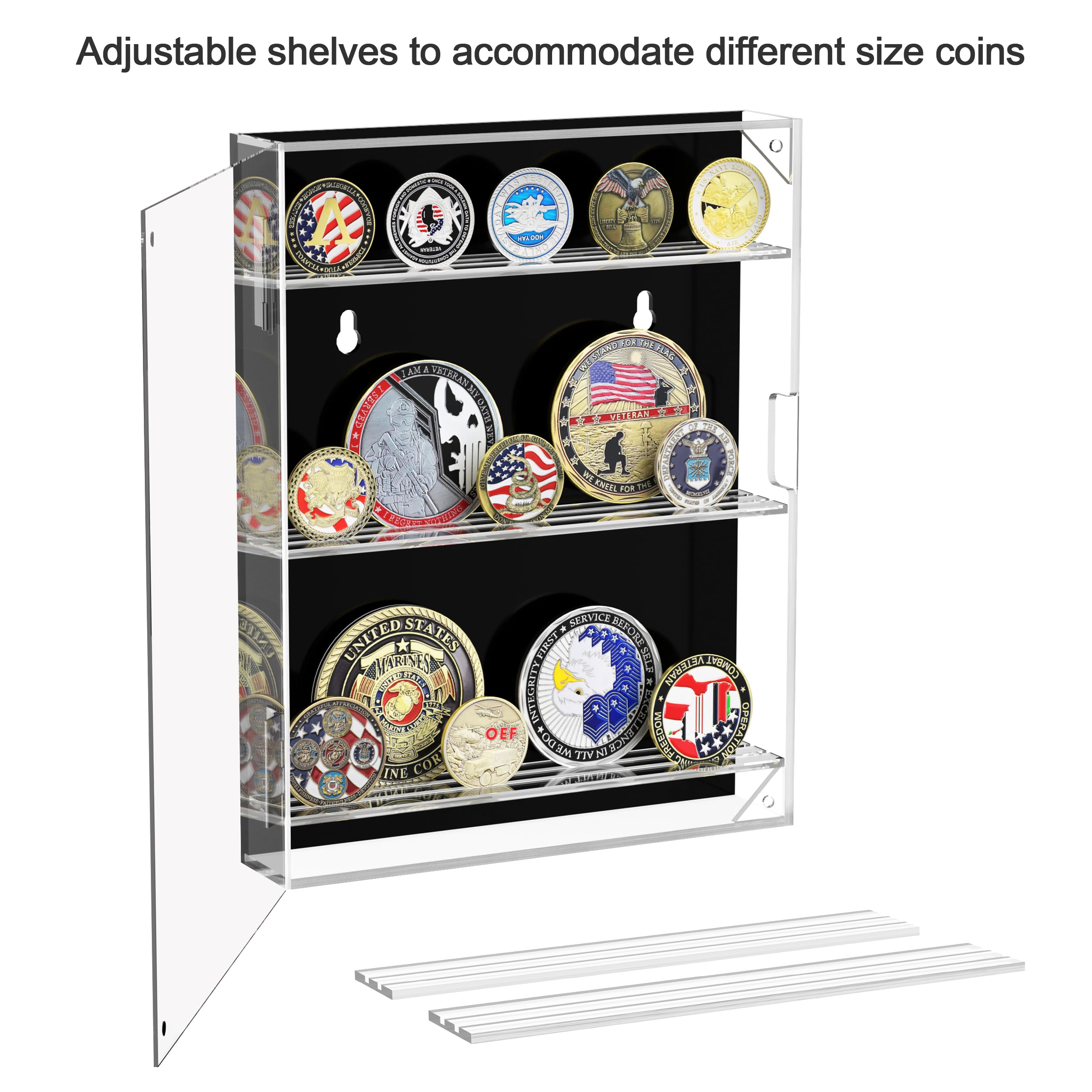 Snapklik.com : HBlife Military Challenge Coin Display Case, Clear ...