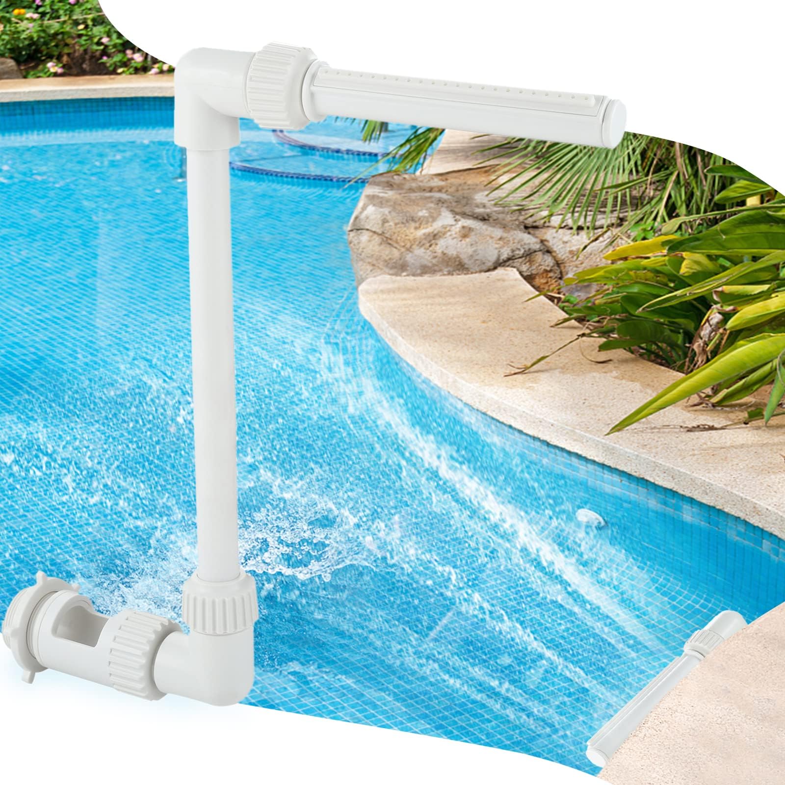 Amazon.com: HFATMOS Pool Fountain for Swimming Pool, Adjustable Water ...