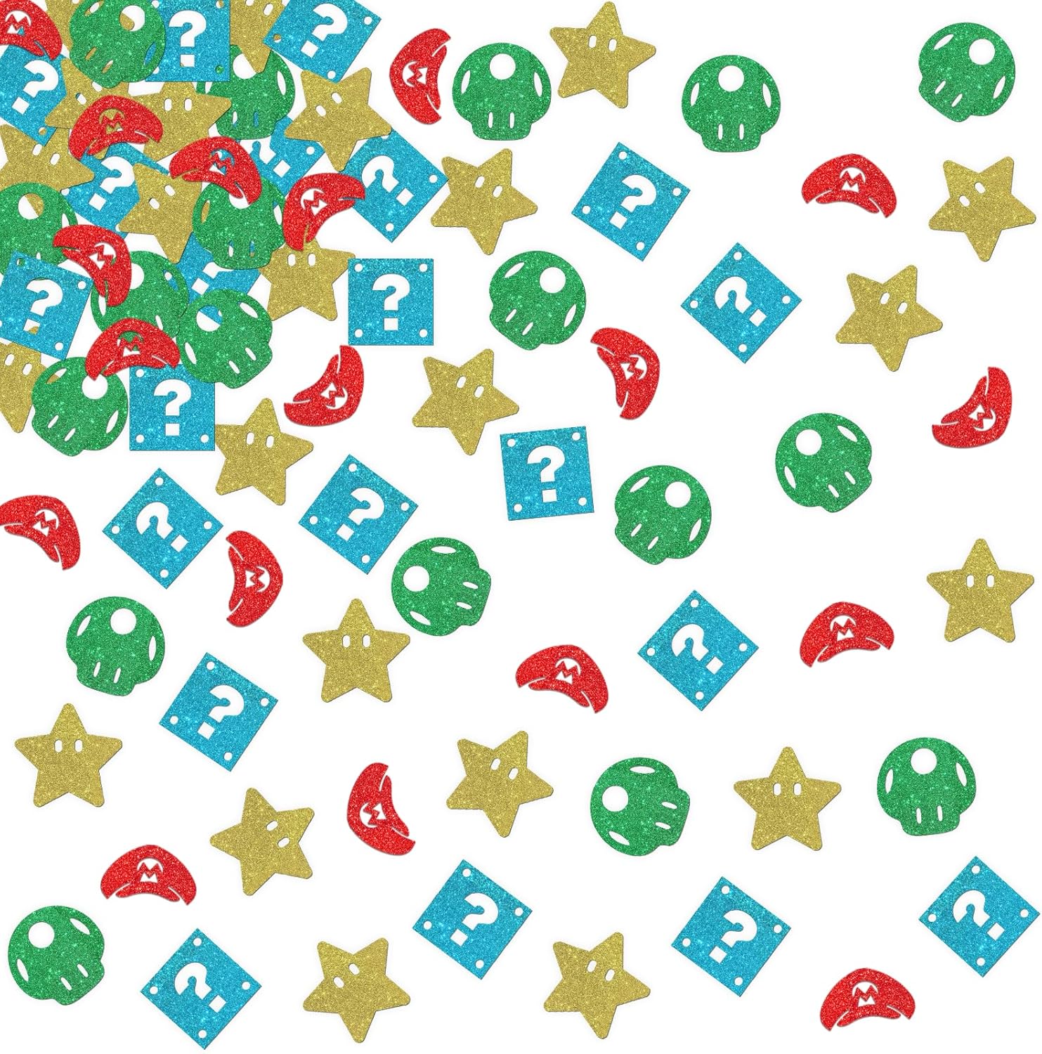 Amazon.com: ShuanQ 120pcs Mario Confetti - Mario Themed Table ...
