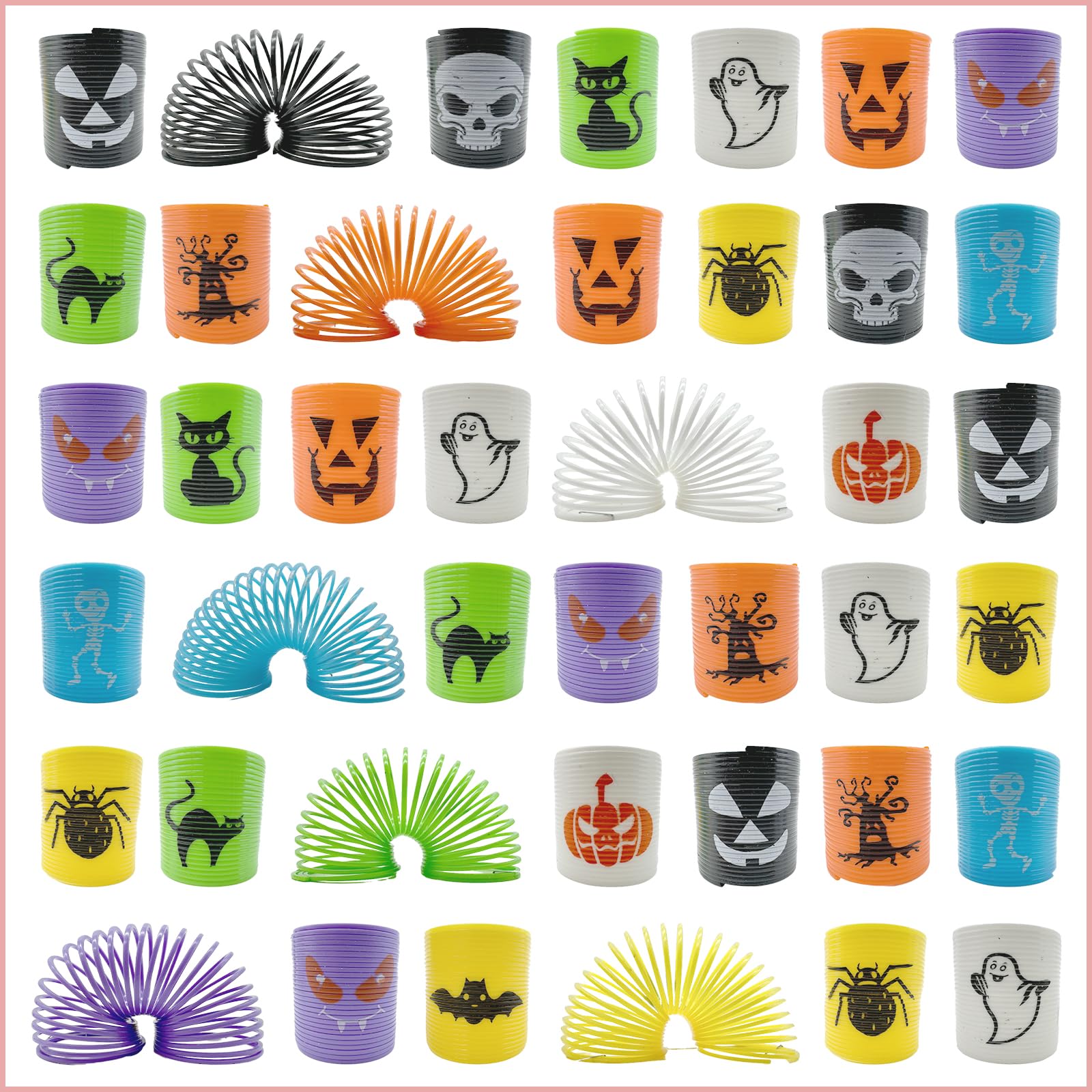Amazon.com: FUSHENMU 36PCS Halloween Coil Springs for Kids,Assorted ...