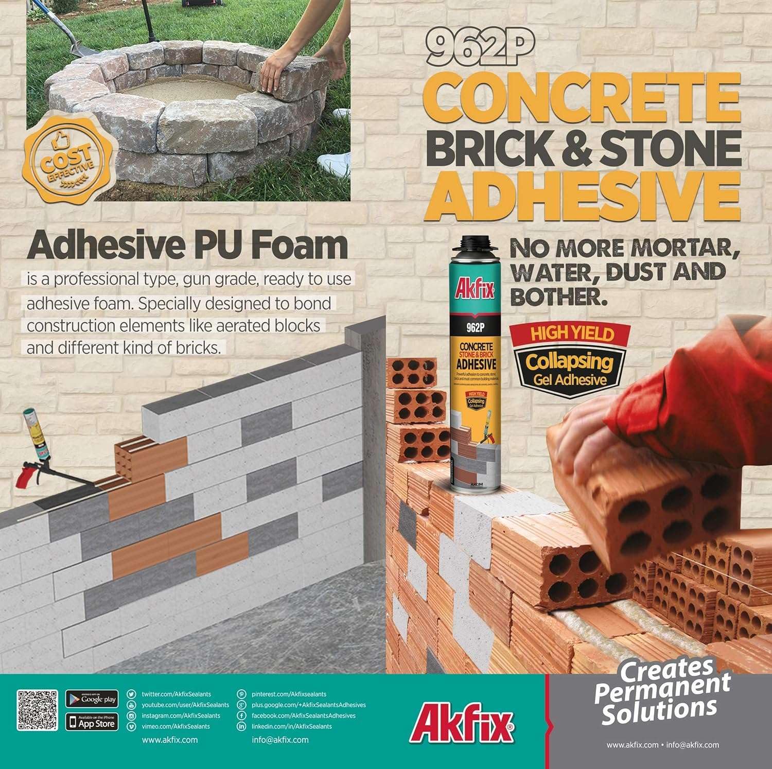 Snapklik.com : Akfix 962P Concrete Stone & Brick Adhesive Kit (2x24 Oz ...