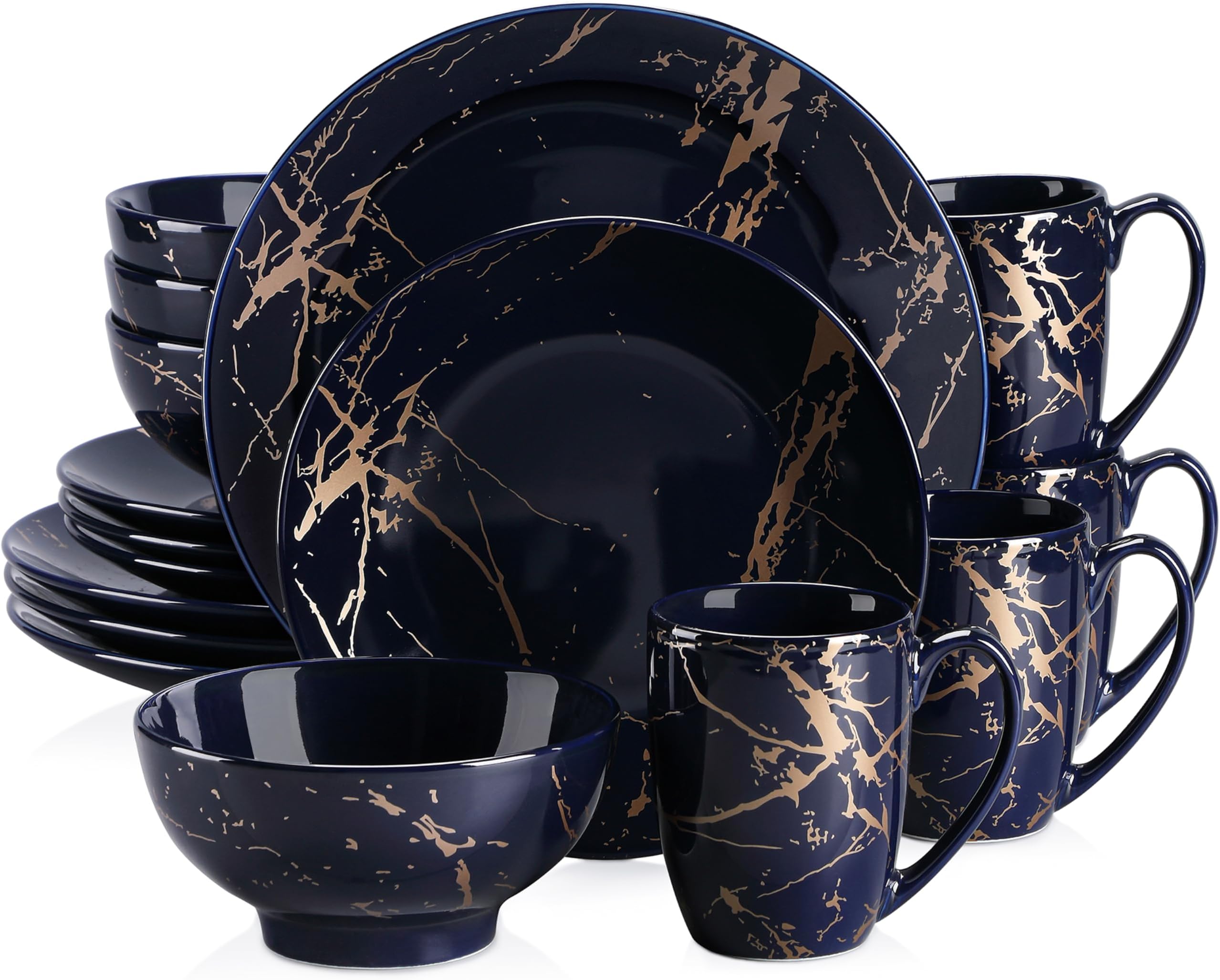 Amazon.com | Godinger Dublin Dinnerware Set - Includes Dinner Plates ...