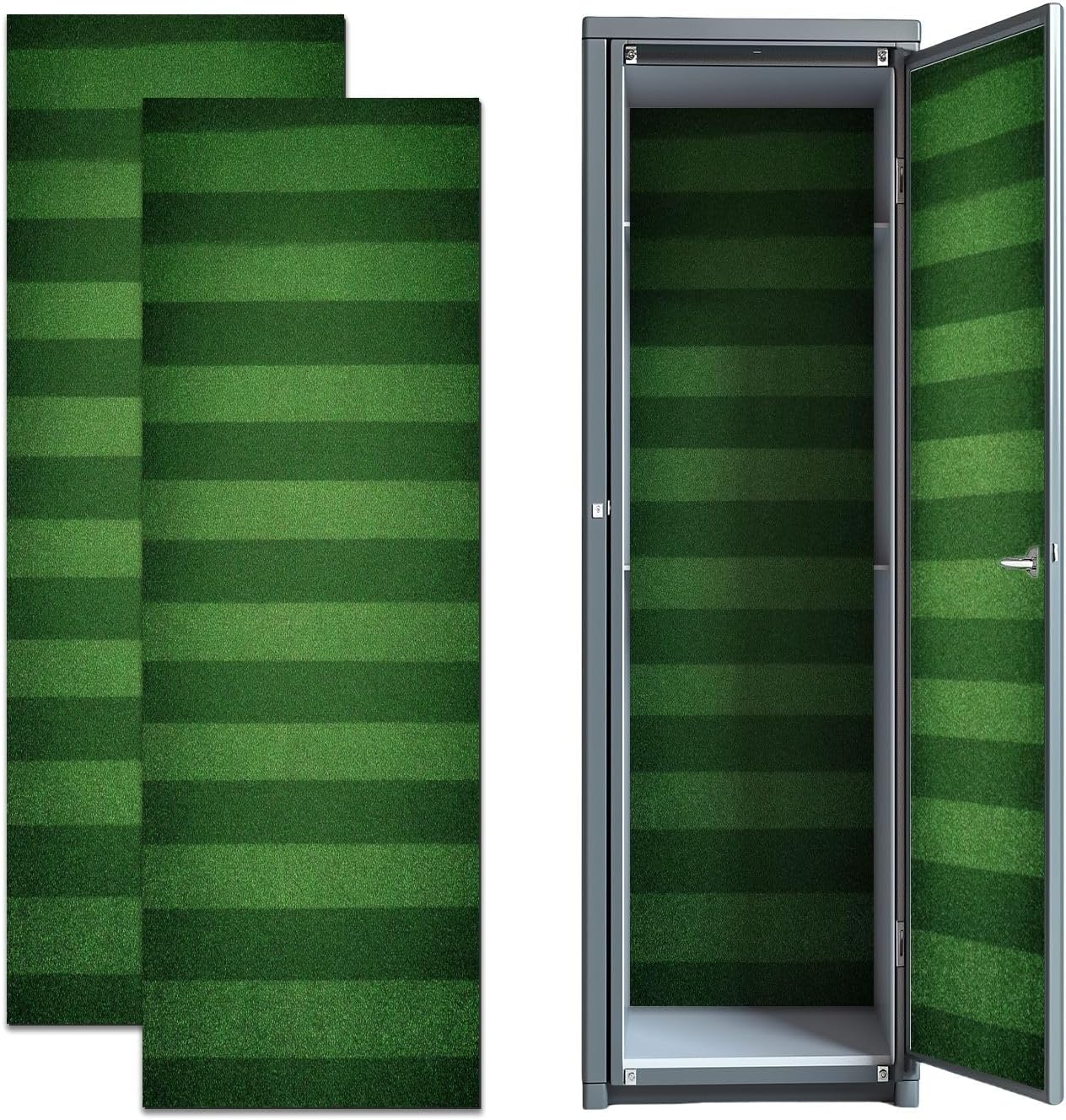 2 Pcs School Locker Magnetic Wallpaper Texture Stripe 12" x 36" Wall ...