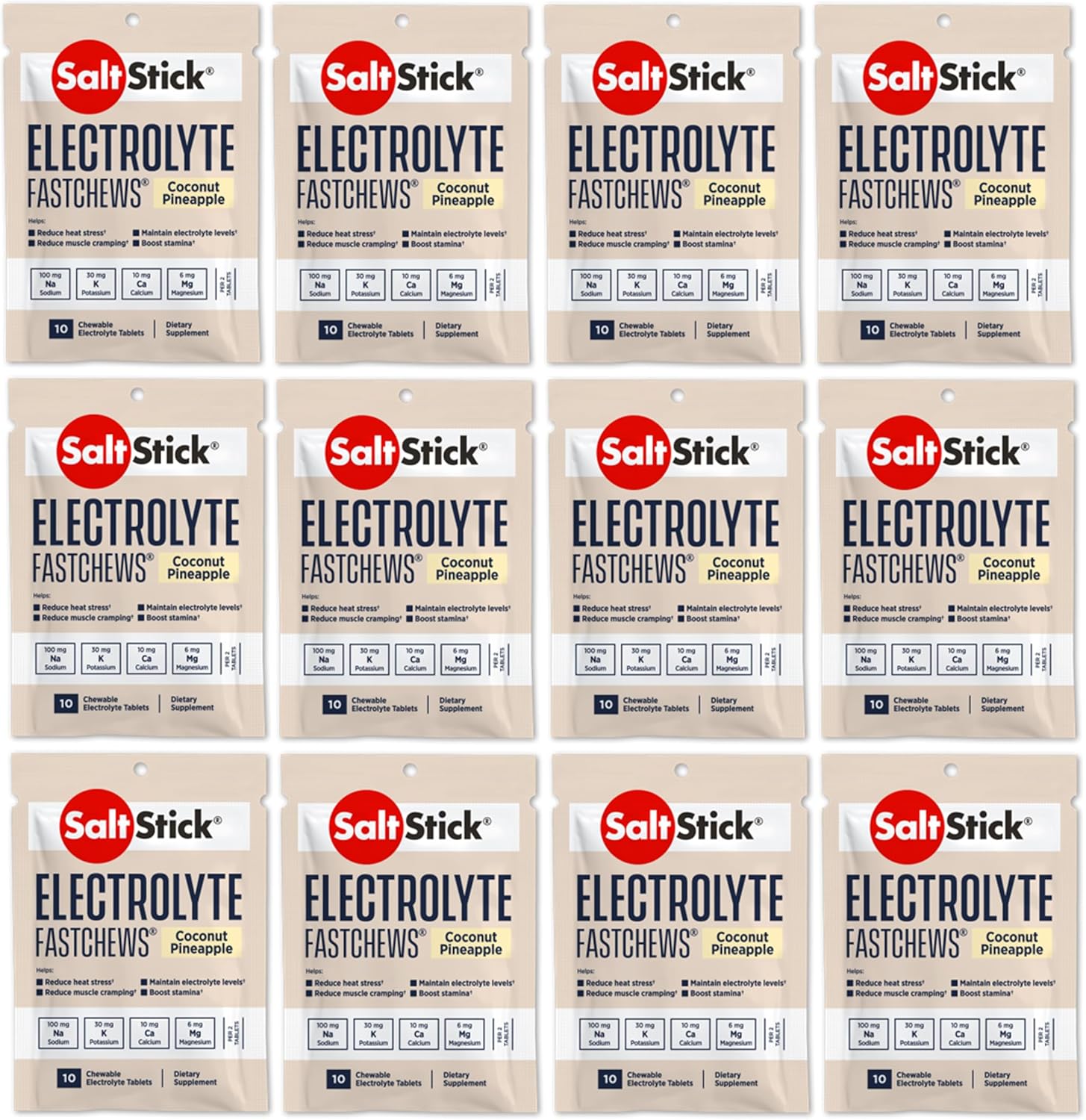 Amazon.com: SaltStick Electrolyte FastChews - 120 Count Coconut ...