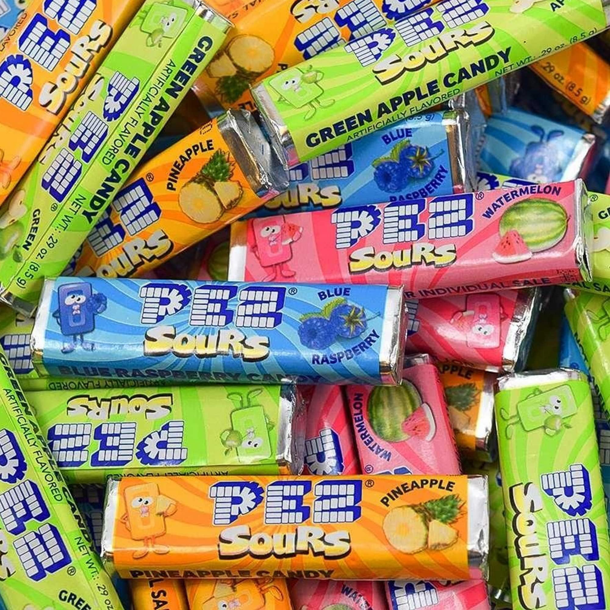 Amazon.com : Bulk Sour Pez Candies Refill Bags, Pineapple, Green Apple ...