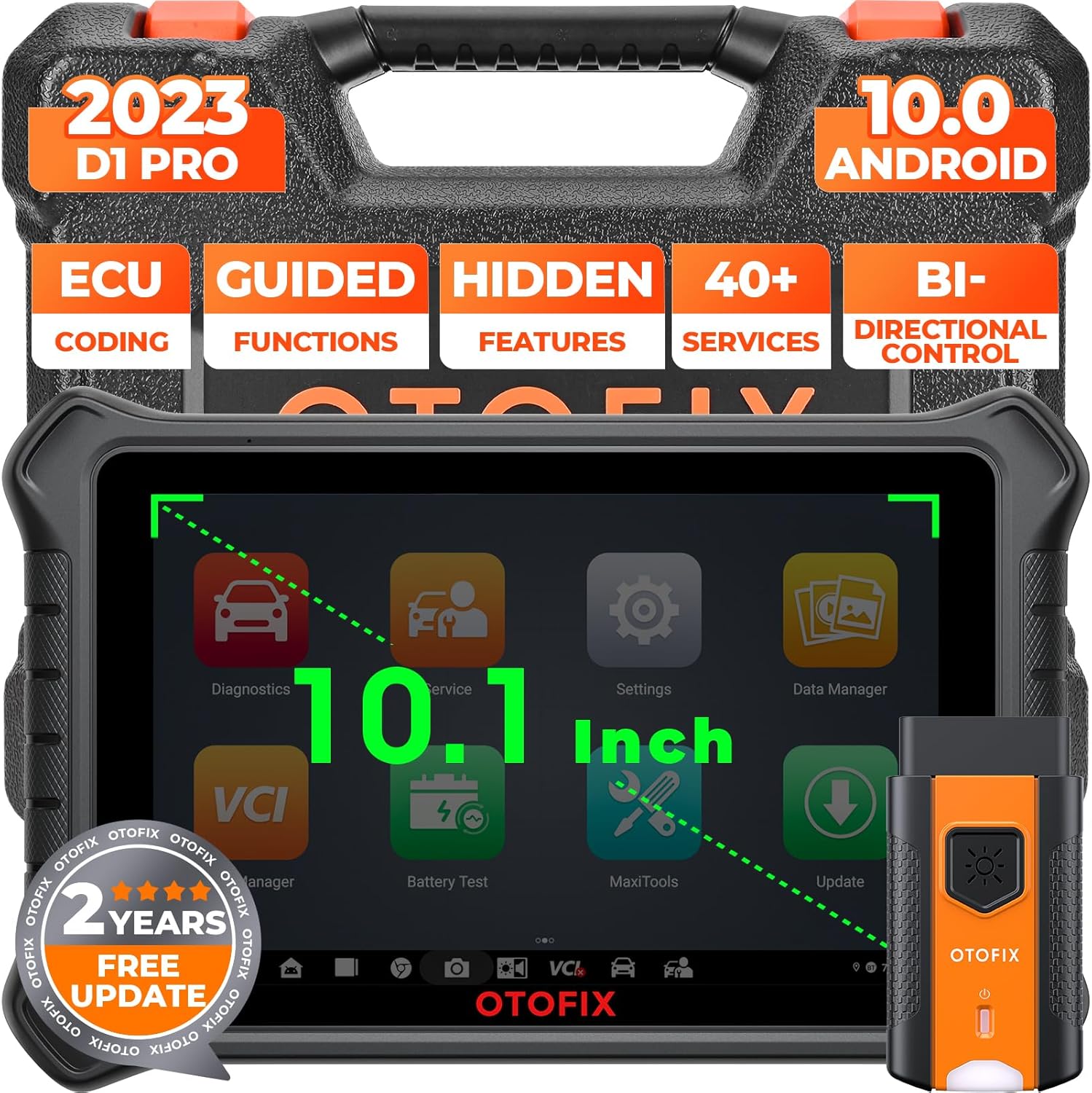 OTOFIX OBD2 Scanner D1 PRO Android 10 Diagnostic Tool,Newer of D1 Lite ...