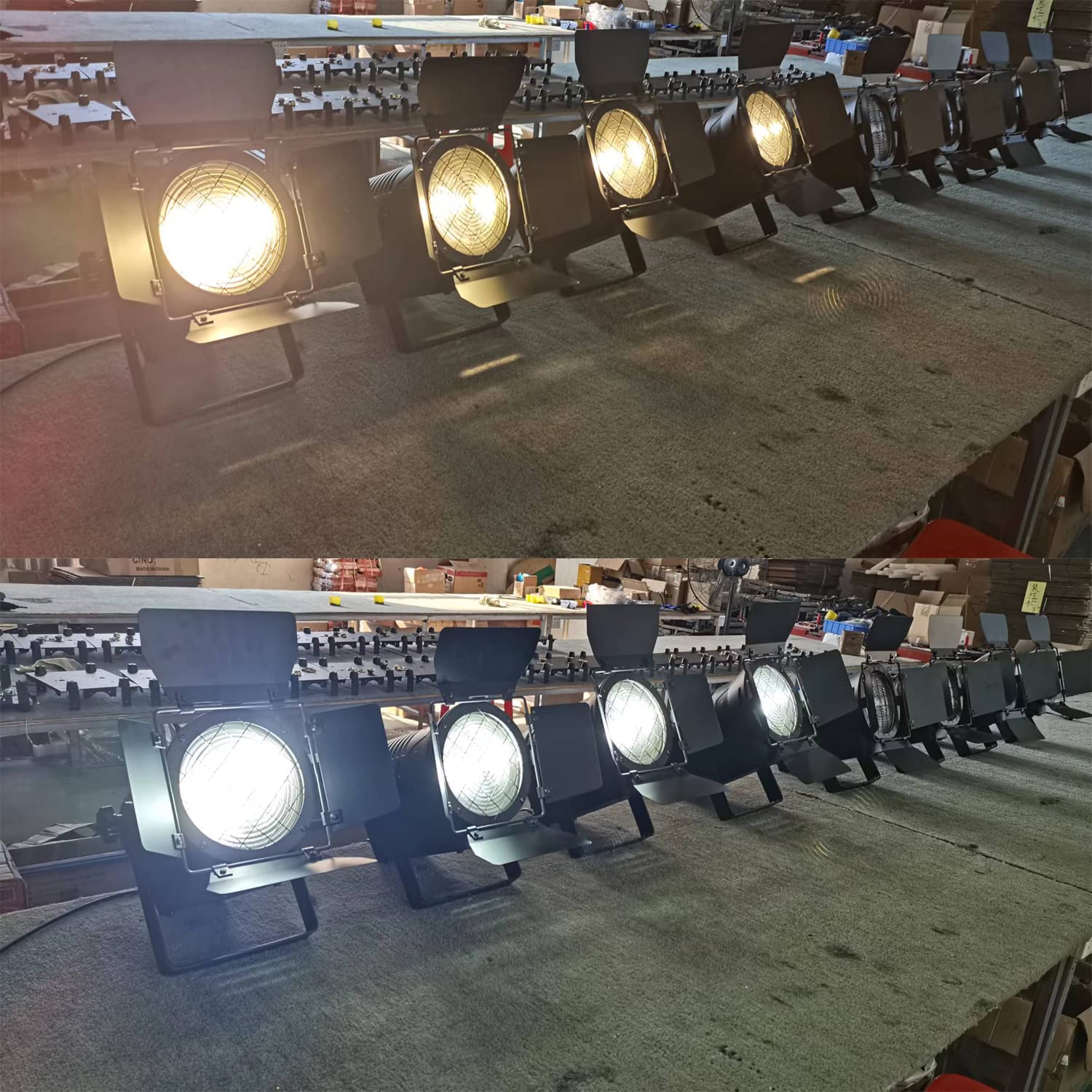 JUNMAN 200W Led Fresnel Spotlight Warm White and Cold White DJ Disco ...