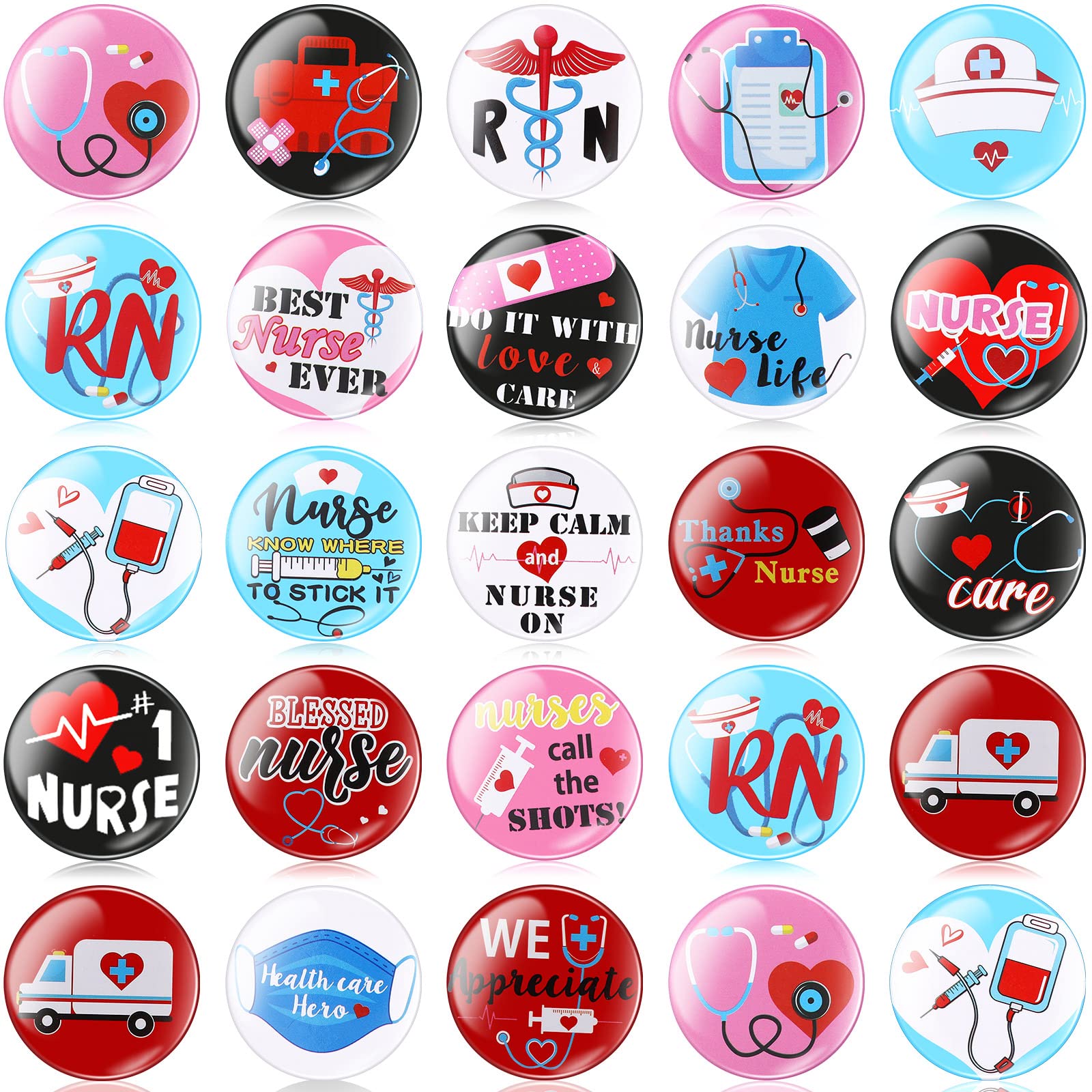 Amazon.com: Otuuz 84 Pcs Nurse Button Pins Cna Week Gifts Bulk 2025 ...