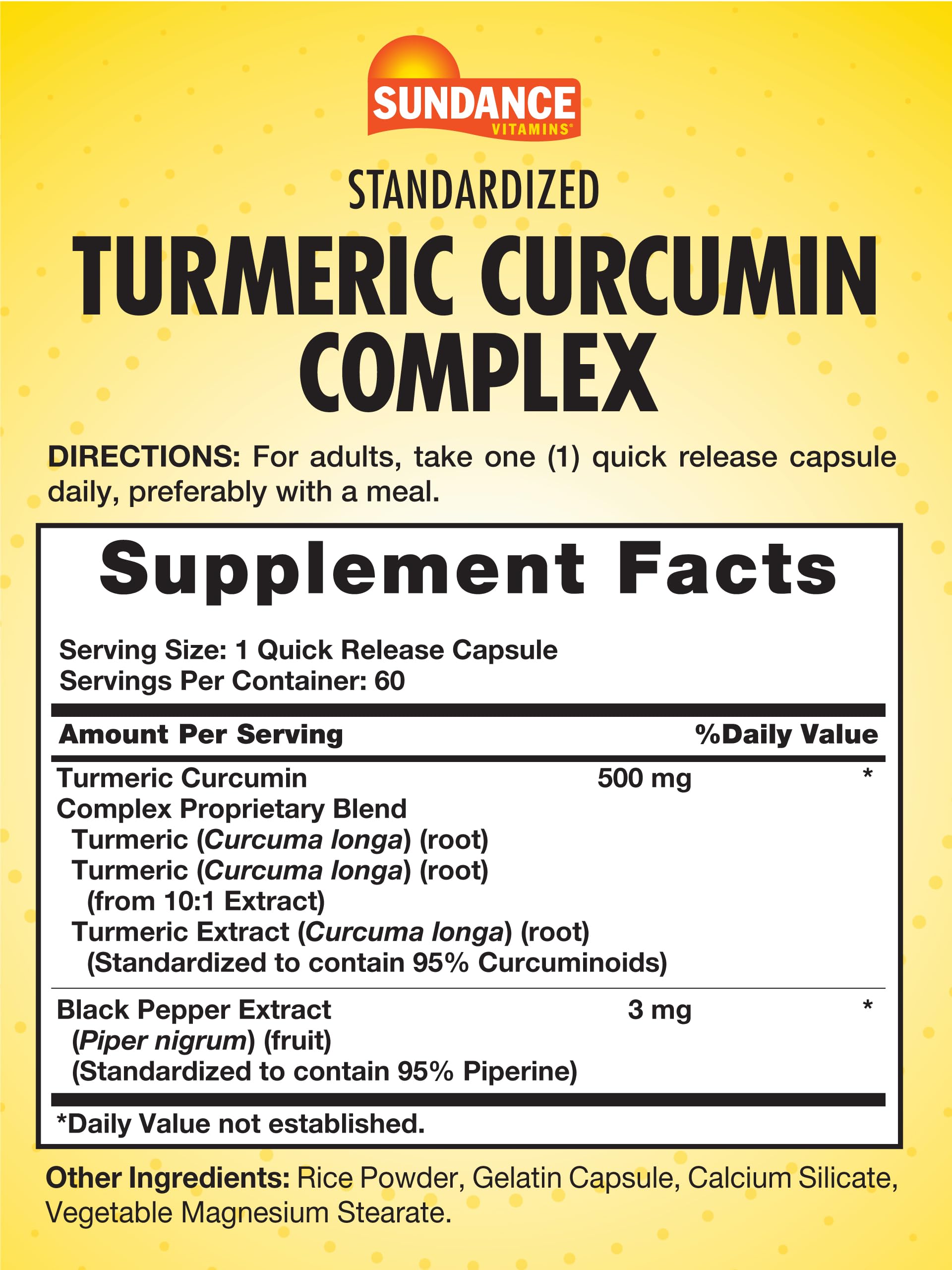 Snapklik.com : Turmeric Curcumin Complex 60 Quick Release Capsules ...