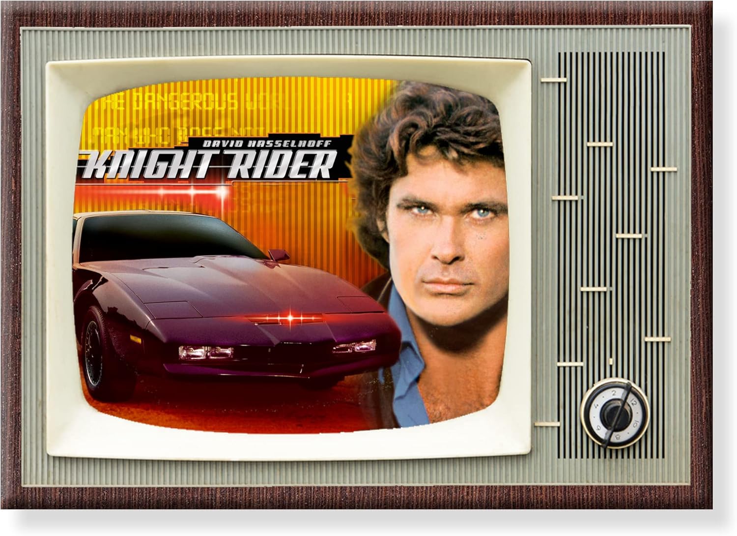 Amazon.com: Knight Rider TV Show Retro TV Design Fridge Magnet : Home ...