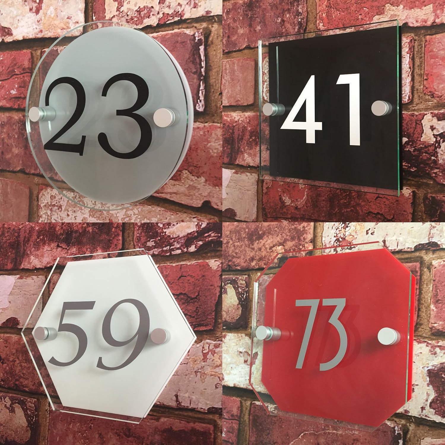 HOUSE SIGN PLAQUE Personalised Door Number Custom Made for Your Address ...