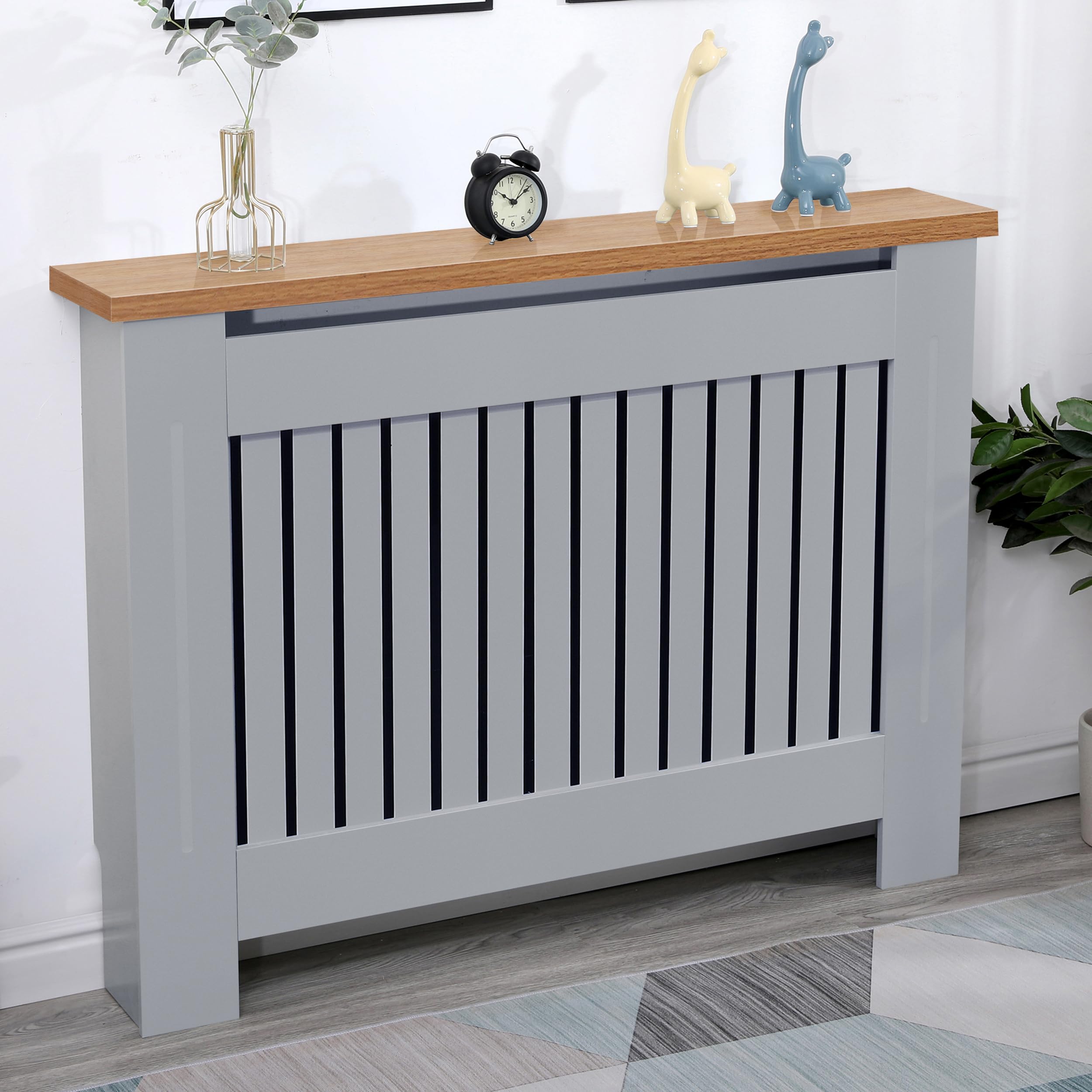 Radiator Cover Medium, Radiator Cover Vertical Slatted Modern Radiator ...