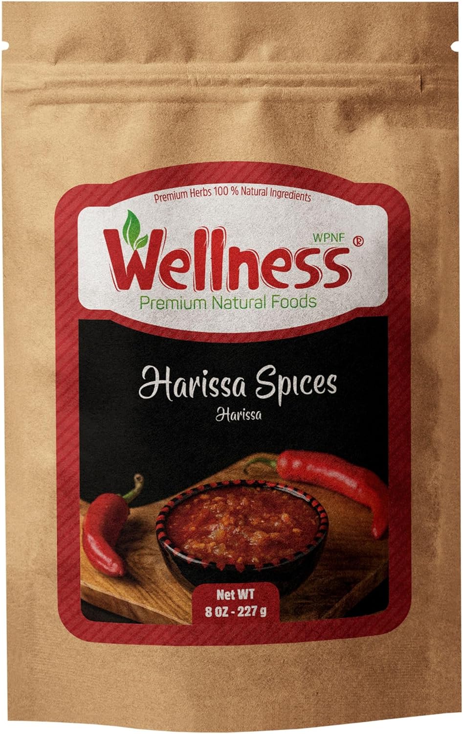 Wellness Harissa Spices 8 oz - 227 g | Authentic Tunisian Blend for Flavorful Harissa Paste ...