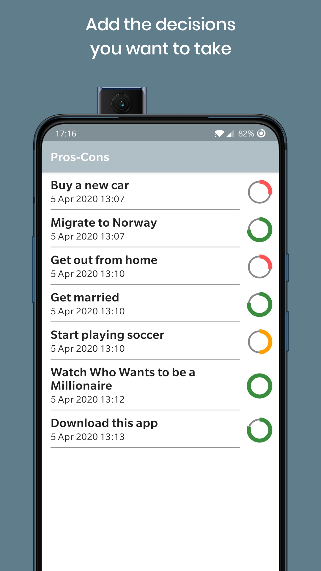 Pros-Cons - Decision Maker - App on Amazon Appstore